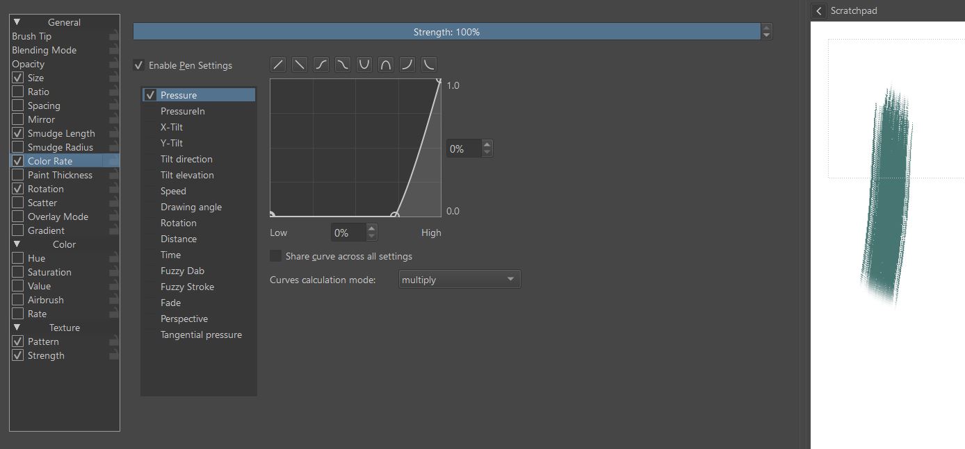 Krita 5 — Color rate fade in problem with smudge brush. - General ...