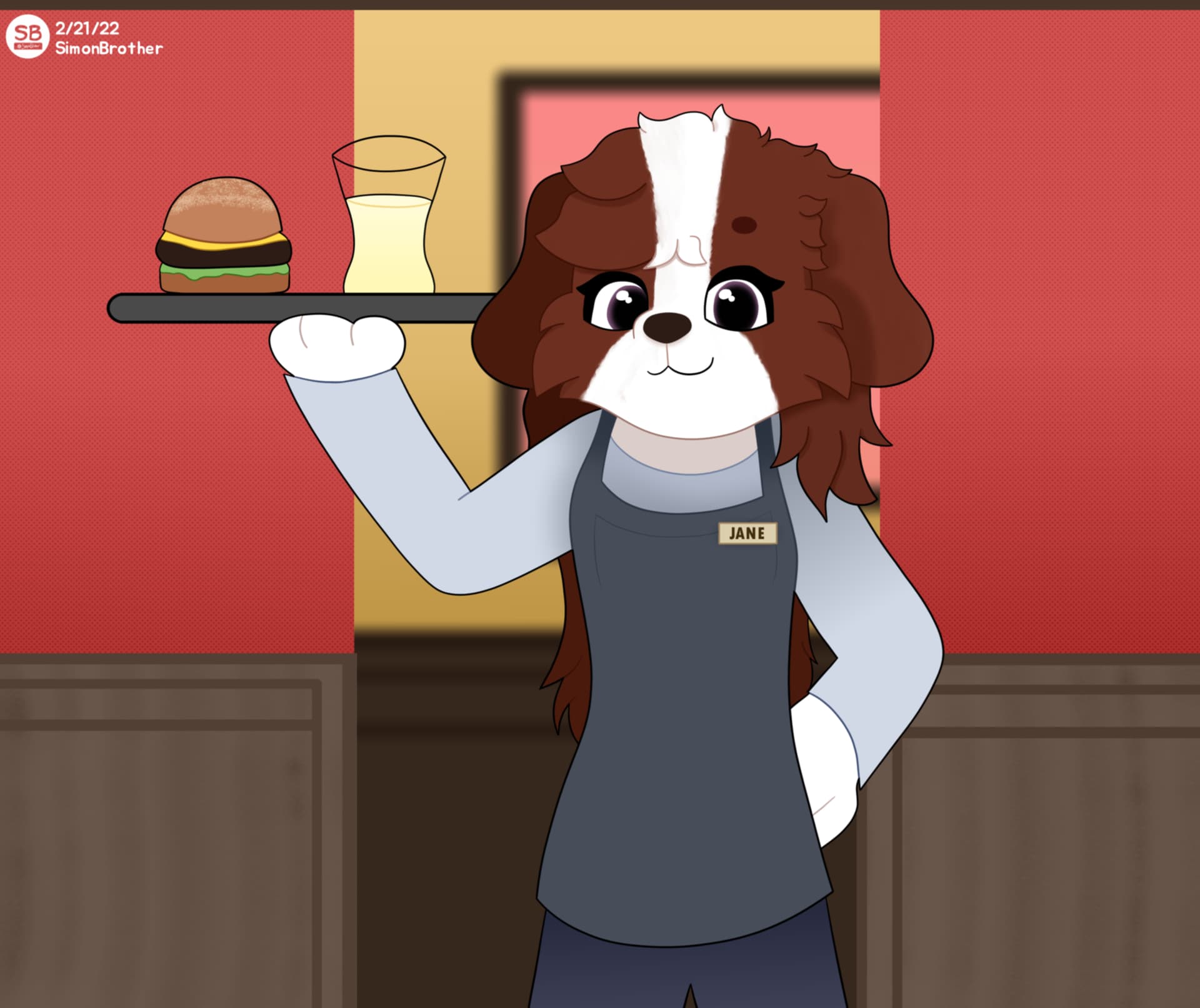Jane the Waitress - Finished Artworks - Krita Artists
