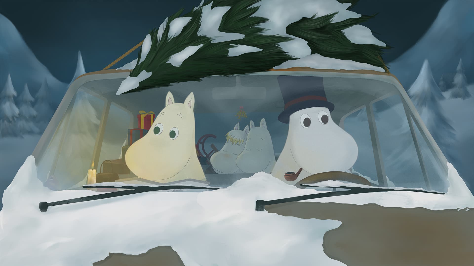 Moomin family on Christmas Eve - Finished Artworks - Krita Artists