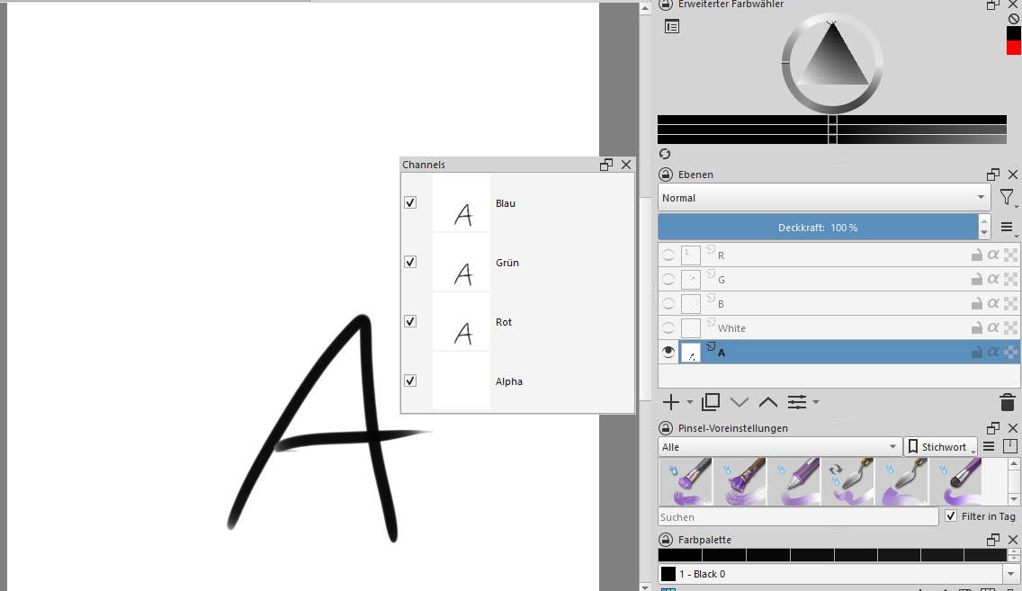Seperate Channels - Alpha Channel - General Questions - Krita Artists