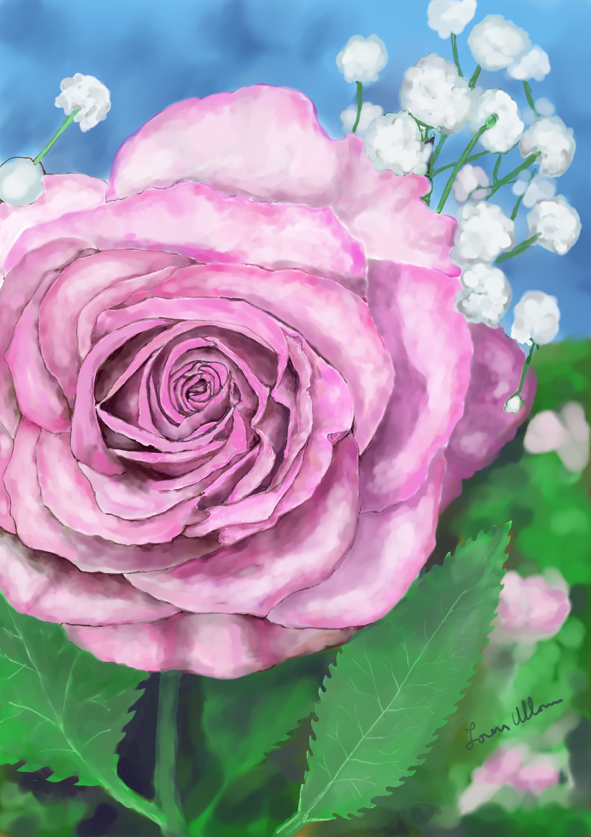 Pink Rose - Finished Artworks - Krita Artists