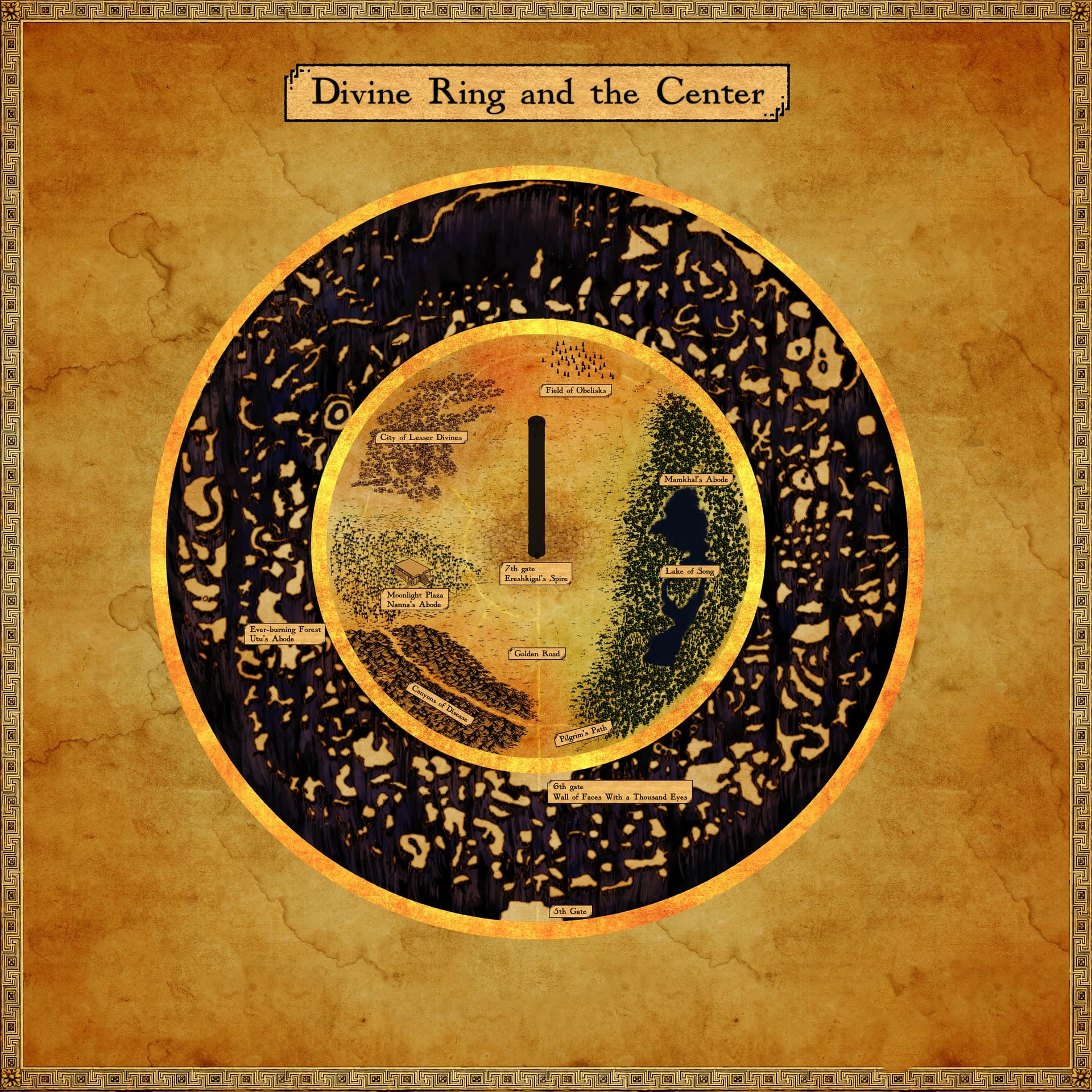 Map illustration for a novel - Finished Artworks - Krita Artists