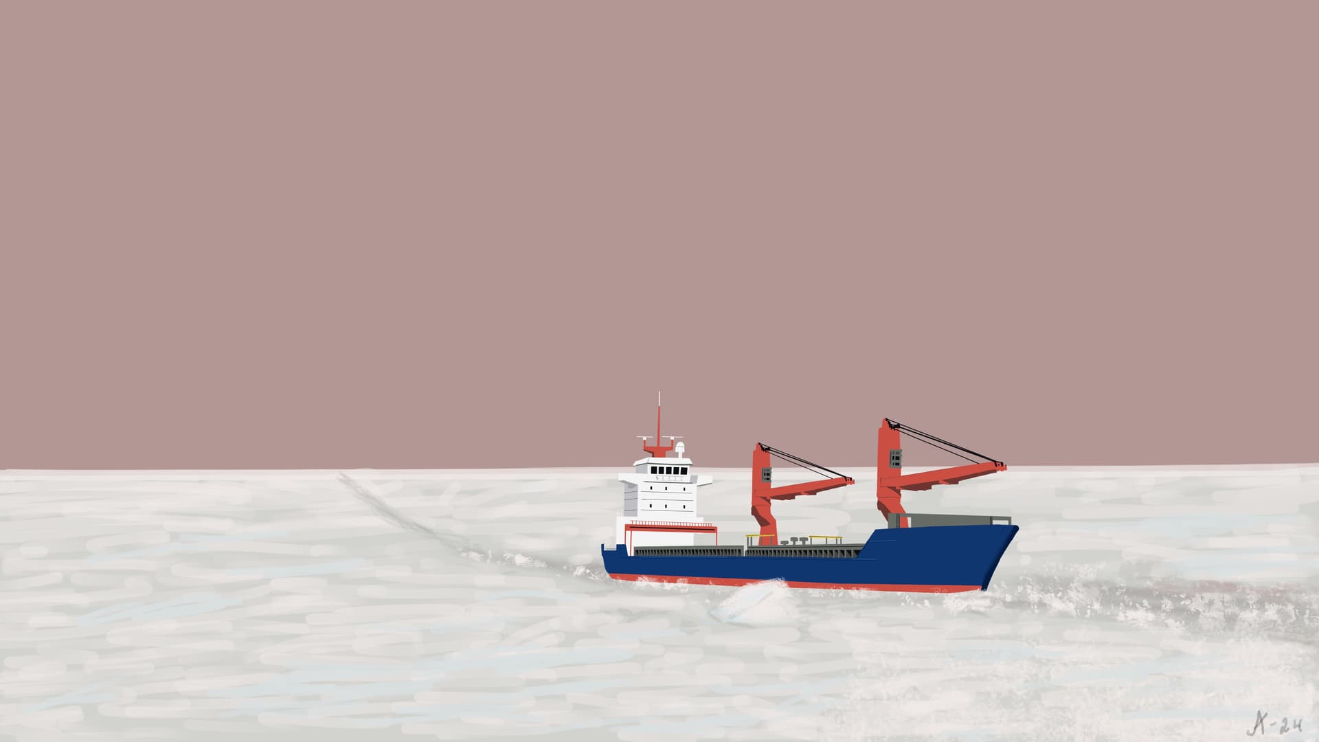 Winter in the Gulf of Finland - Finished Artworks - Krita Artists