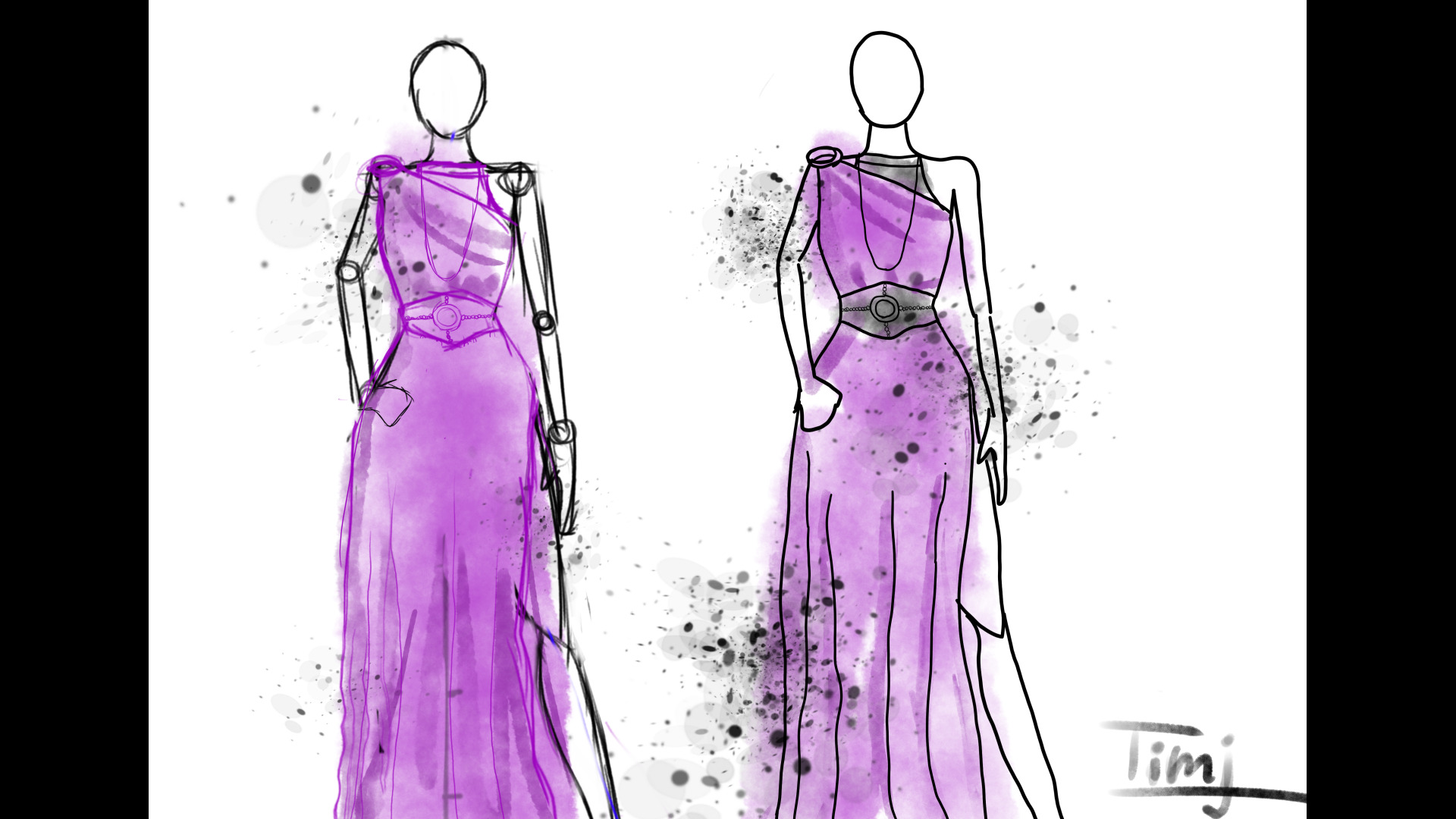 Watercolor dress - sketchbook - Krita Artists
