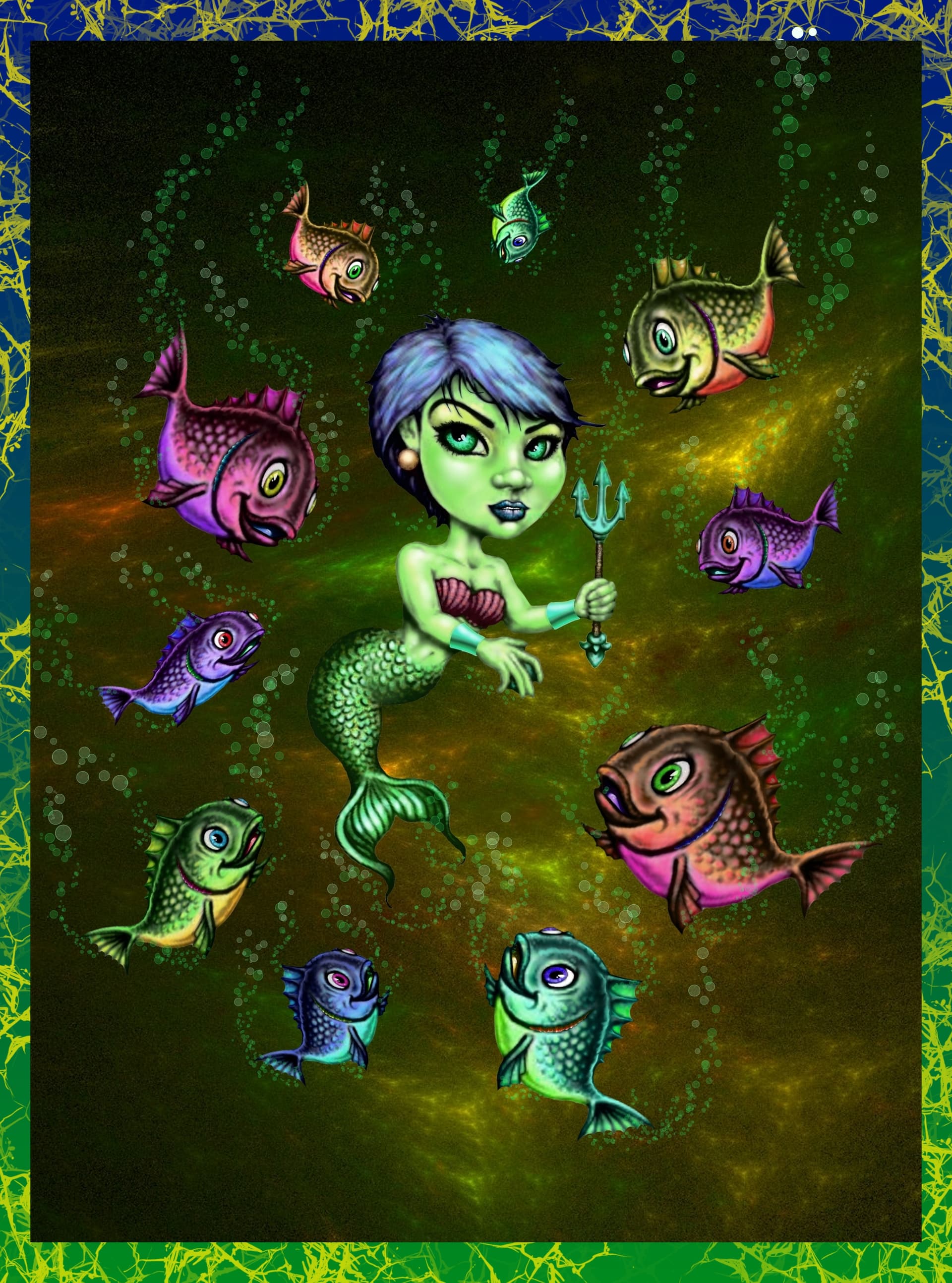 Fish Fans - Finished Artworks - Krita Artists