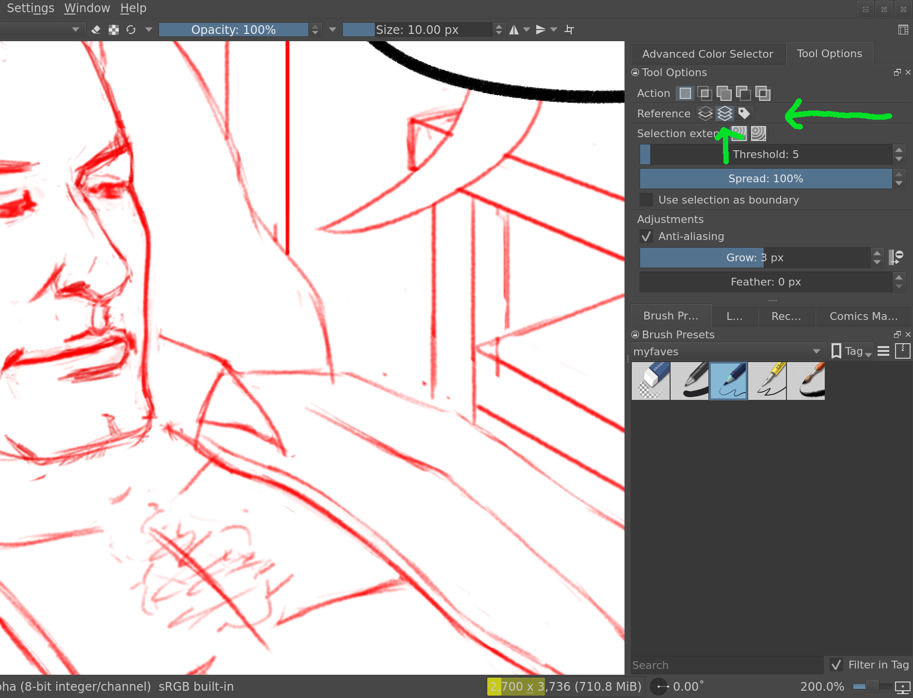 Magic Wand Not Working Correctly - General Questions - Krita Artists