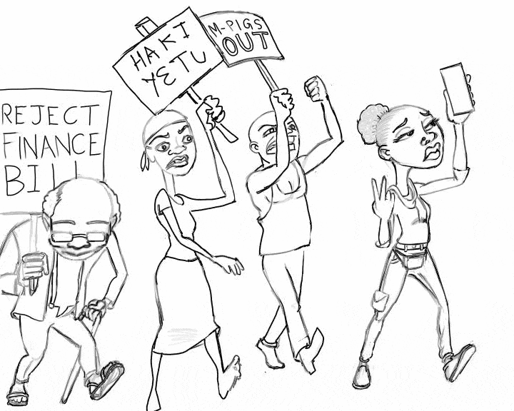 Protest artwork - Nairobi, Kenya - Work In Progress - Krita Artists
