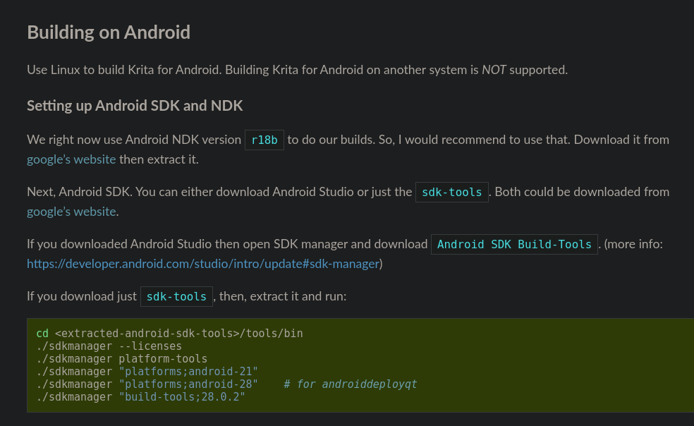 Failed Building Krita For Android Extopenssl Mobile And Tablets Platform Krita Artists 