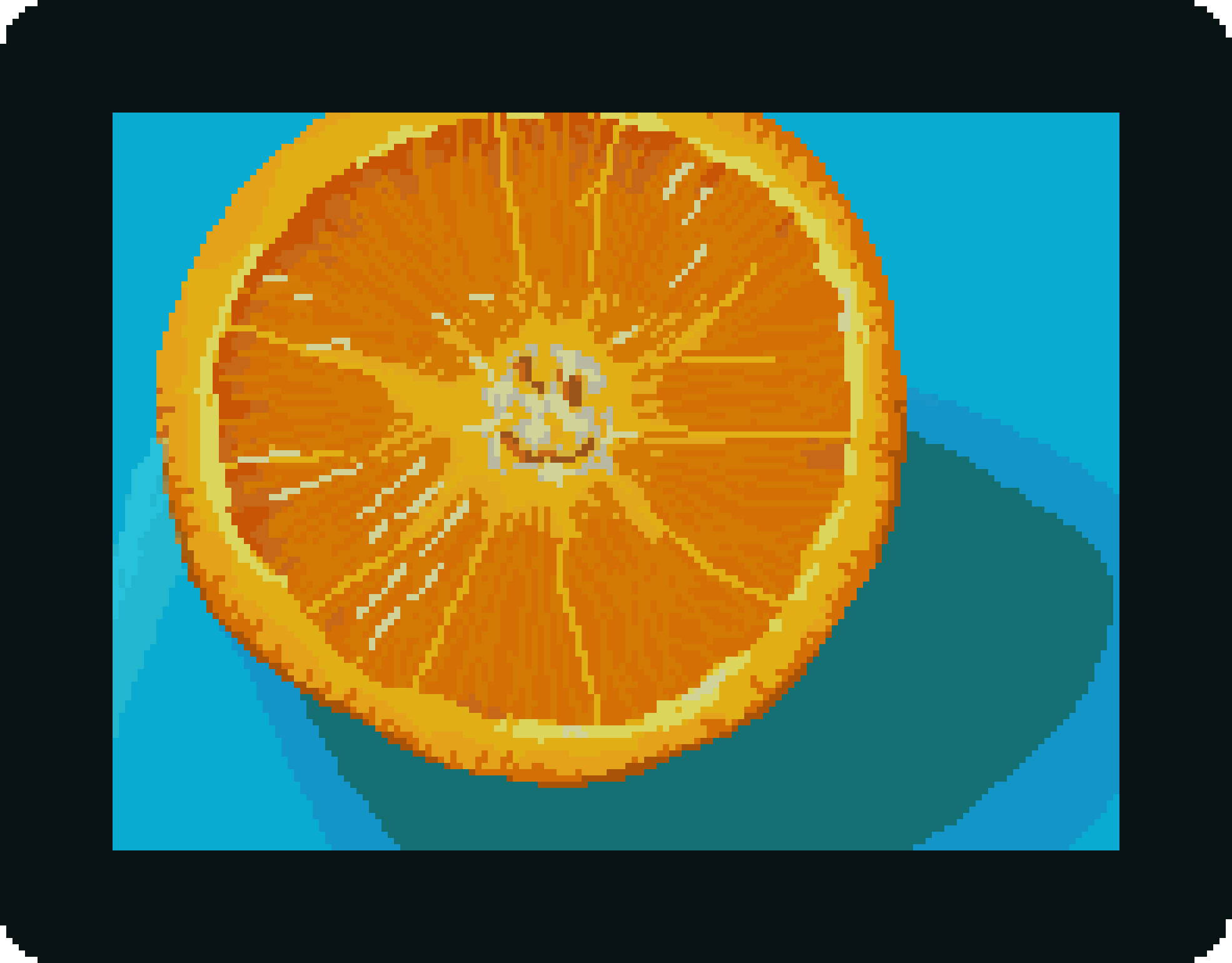 how to draw and paint an orange