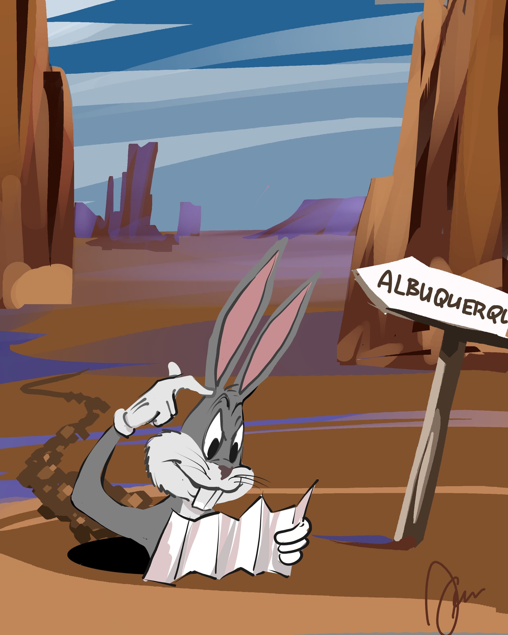 "Wrong Turn" - Finished Artworks - Krita Artists