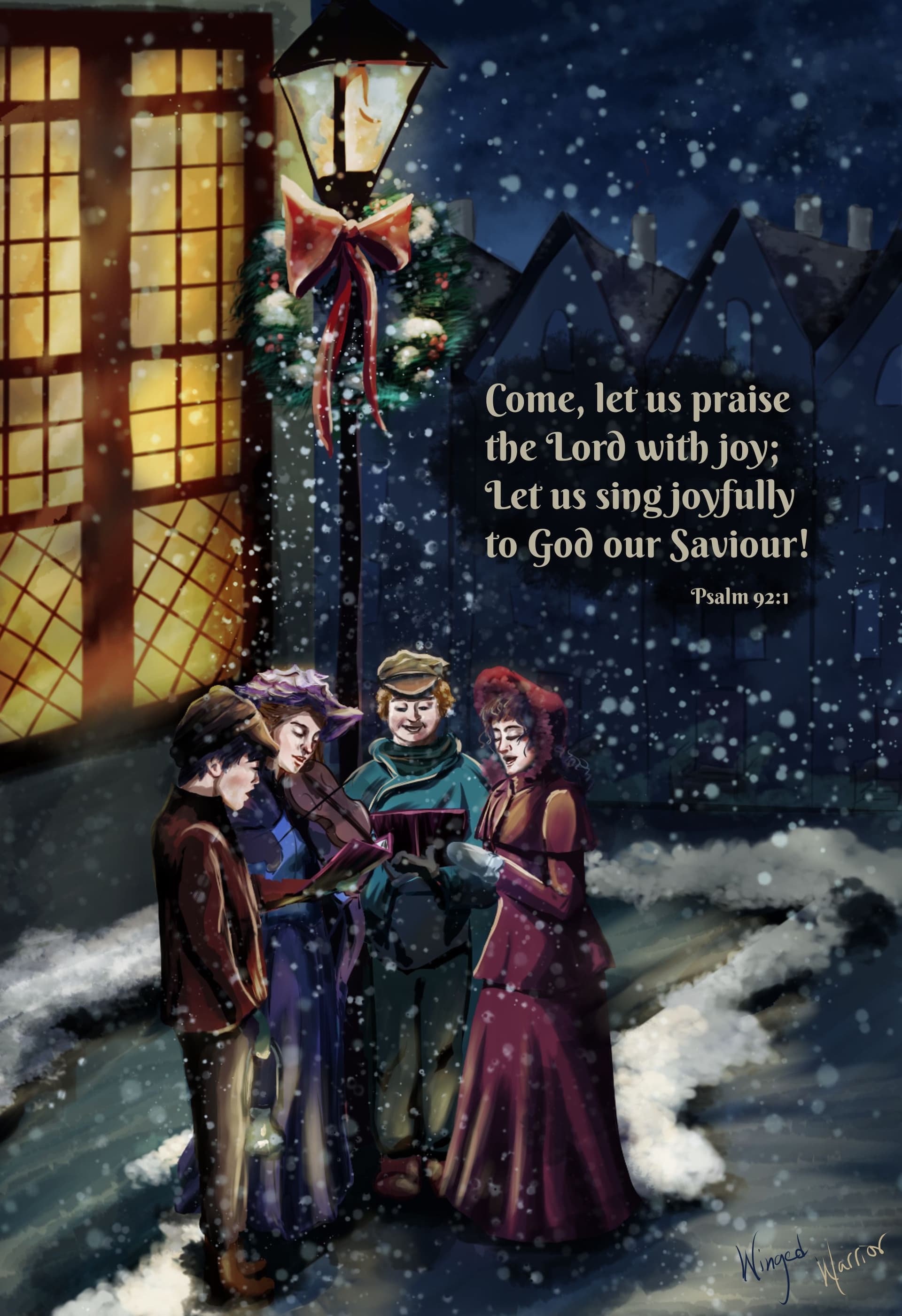 Dickens Themed “Carolers” Christmas Card - Finished Artworks - Krita ...