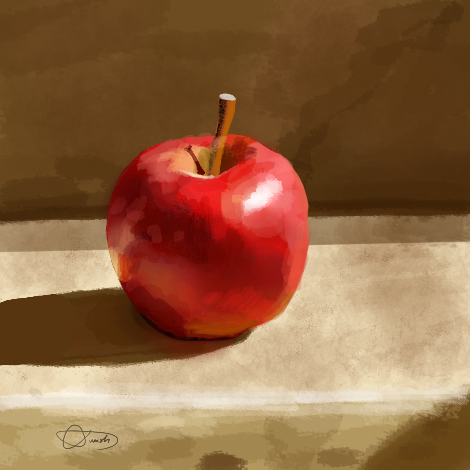 Apple painting study - Finished Artworks - Krita Artists