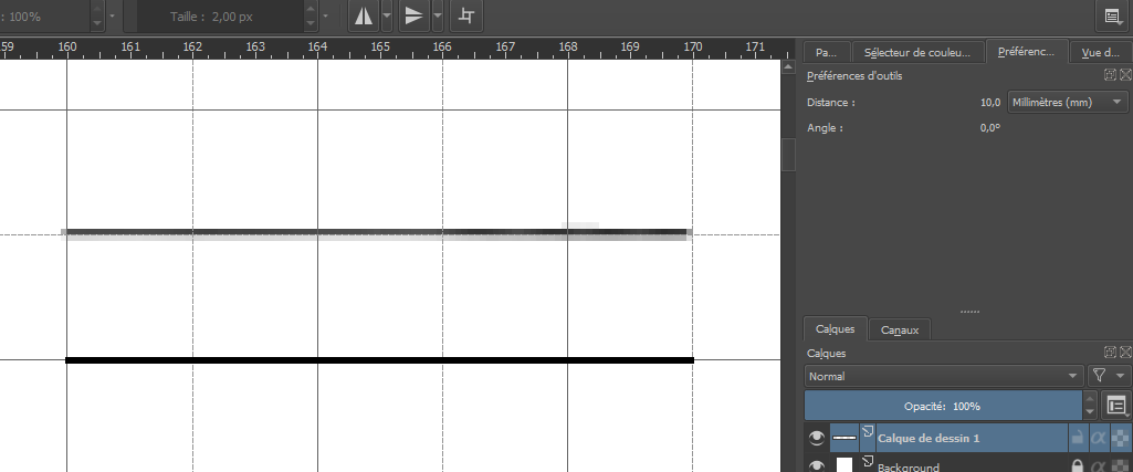How to draw a 2 cm line - General Questions - Krita Artists