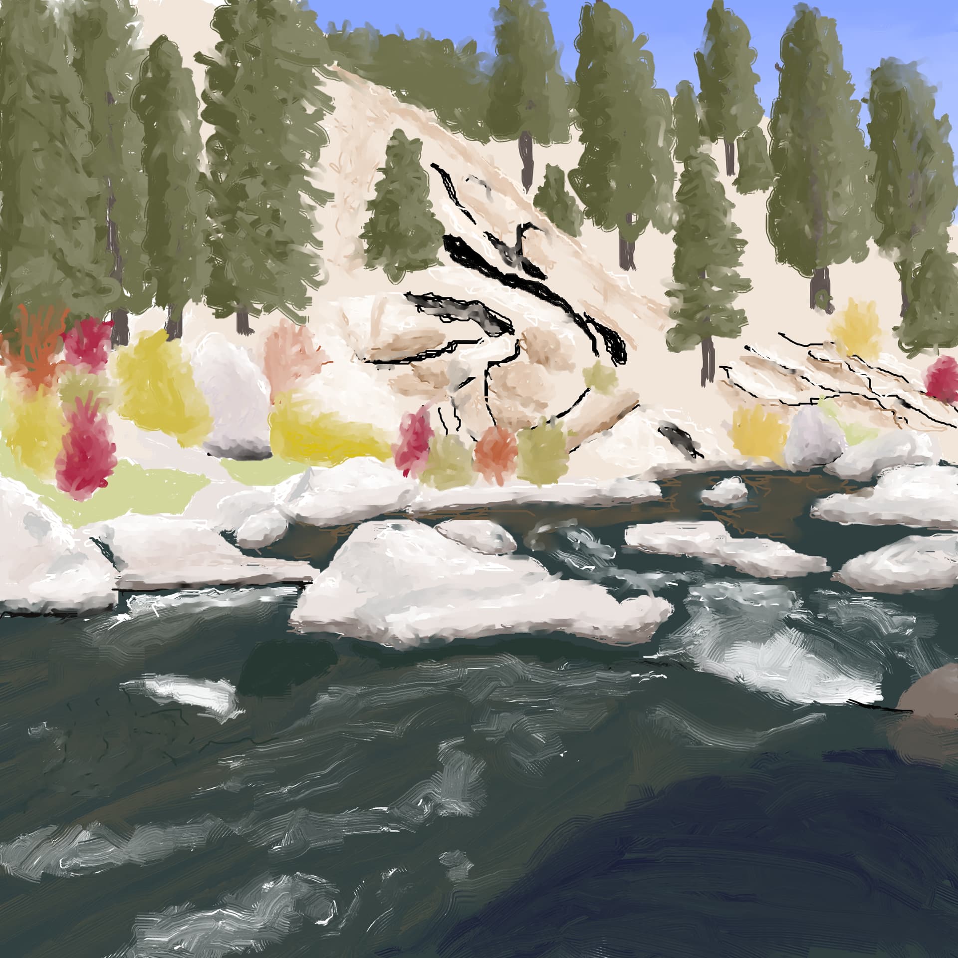 On the Rapids - Finished Artworks - Krita Artists