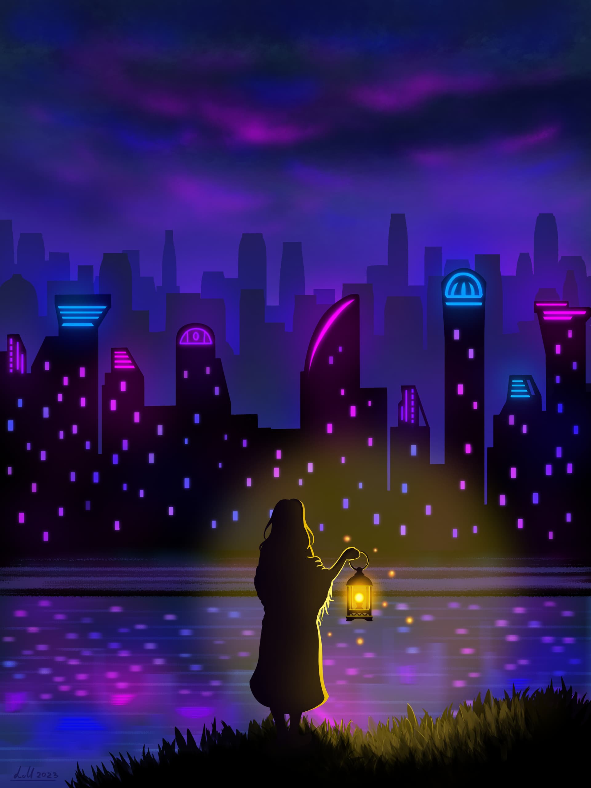 Midnight art - Finished Artworks - Krita Artists