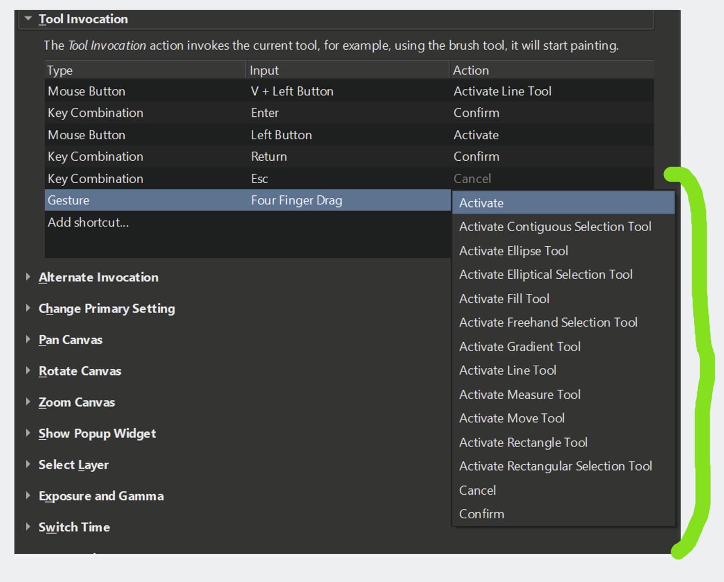 Custom tools or actions as canvas imput settings - Basics & Interface ...