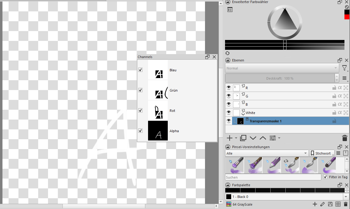 Seperate Channels - Alpha Channel - General Questions - Krita Artists