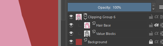 How to have a layer's alpha clipped to the alpha of a layer already ...