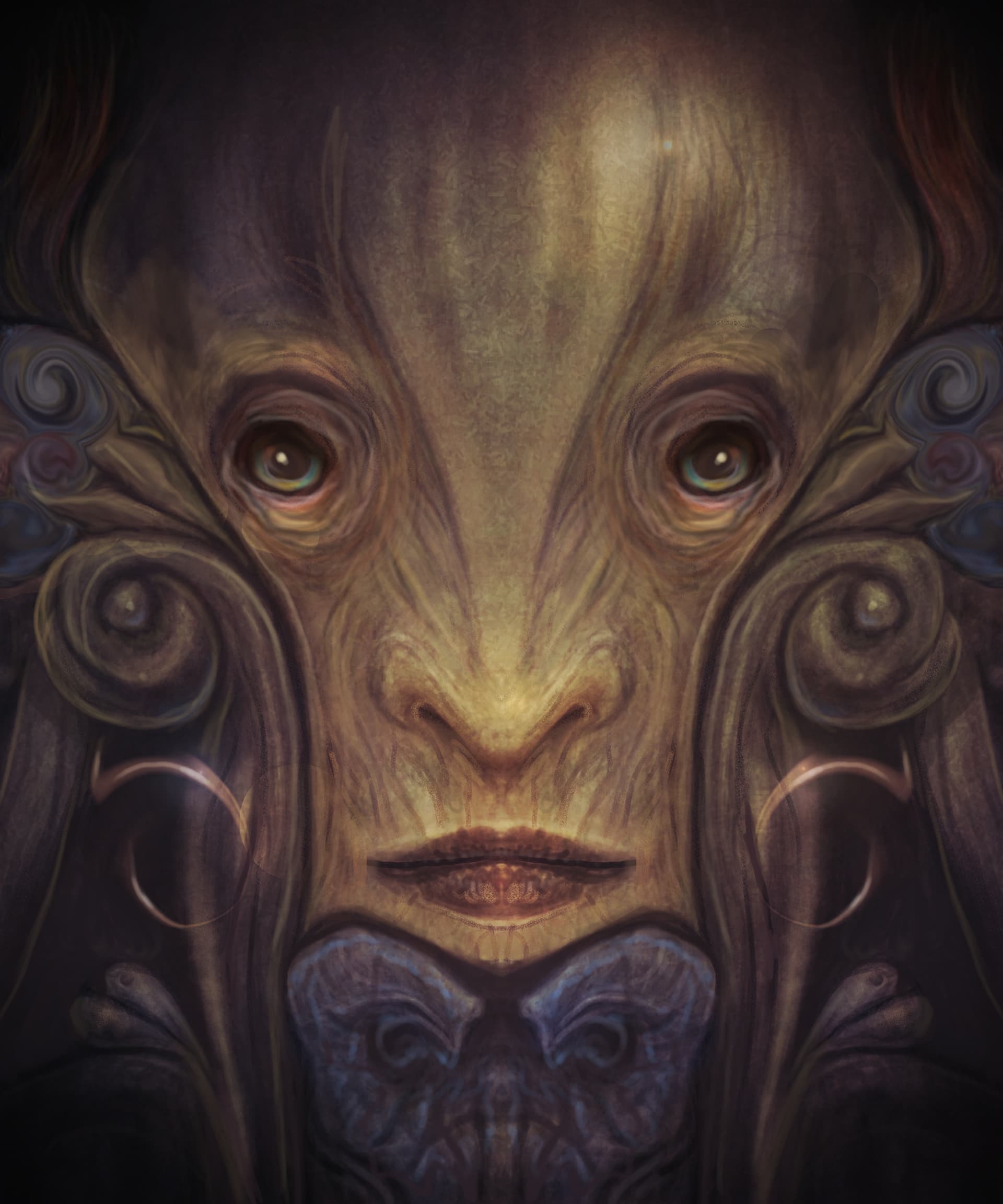In the garden thinking hard - Finished Artworks - Krita Artists