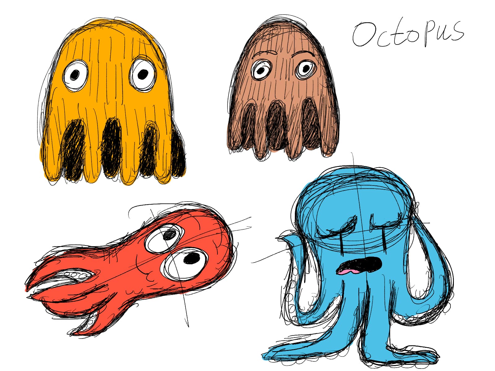 Octopus Character Design - Finished Artworks - Krita Artists