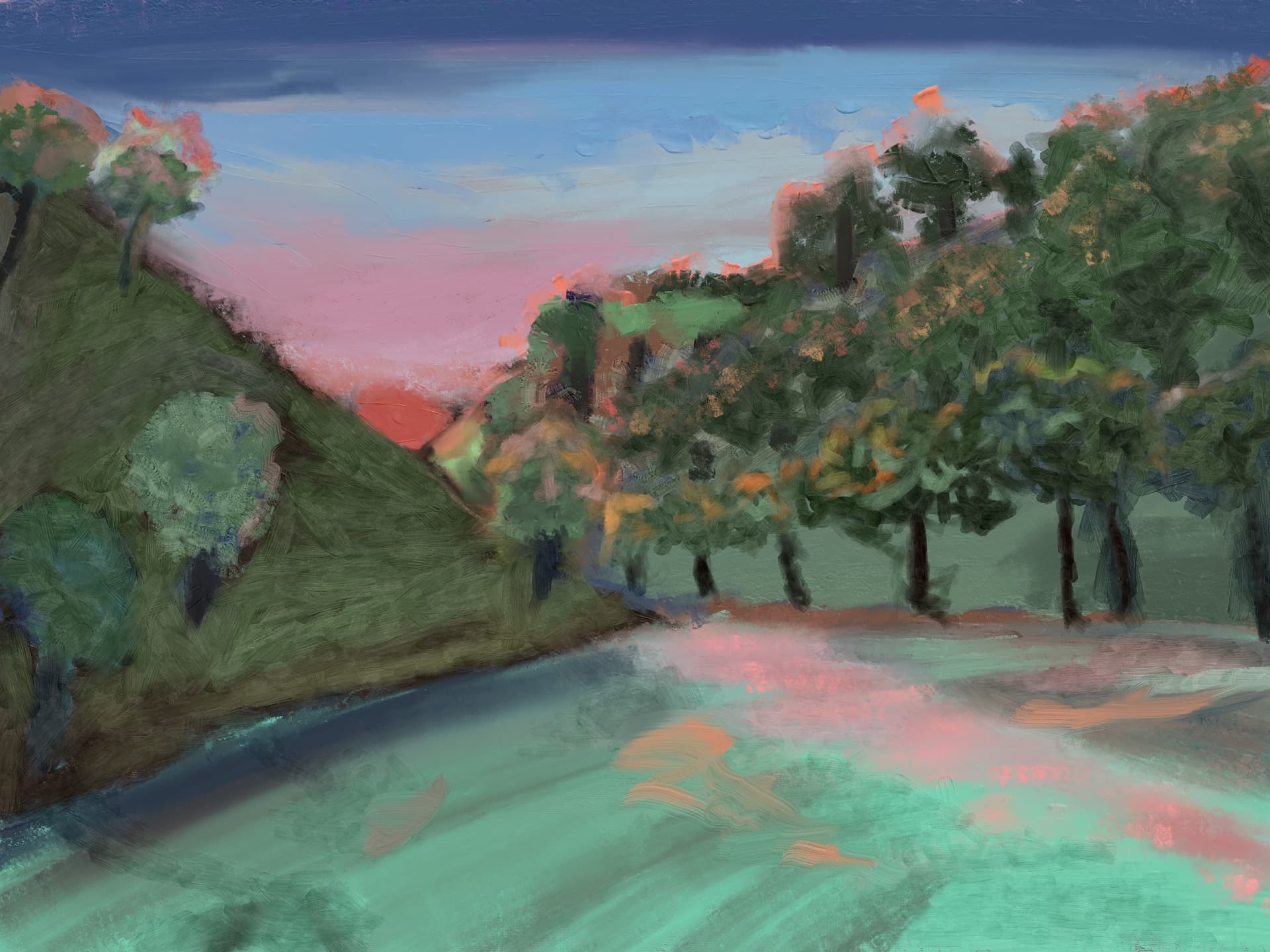 Quick Imagination Landscape Painting Study - Finished Artworks - Krita ...