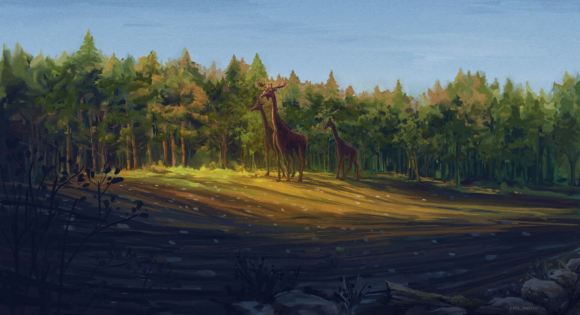 Moose giraffes - Finished Artworks - Krita Artists