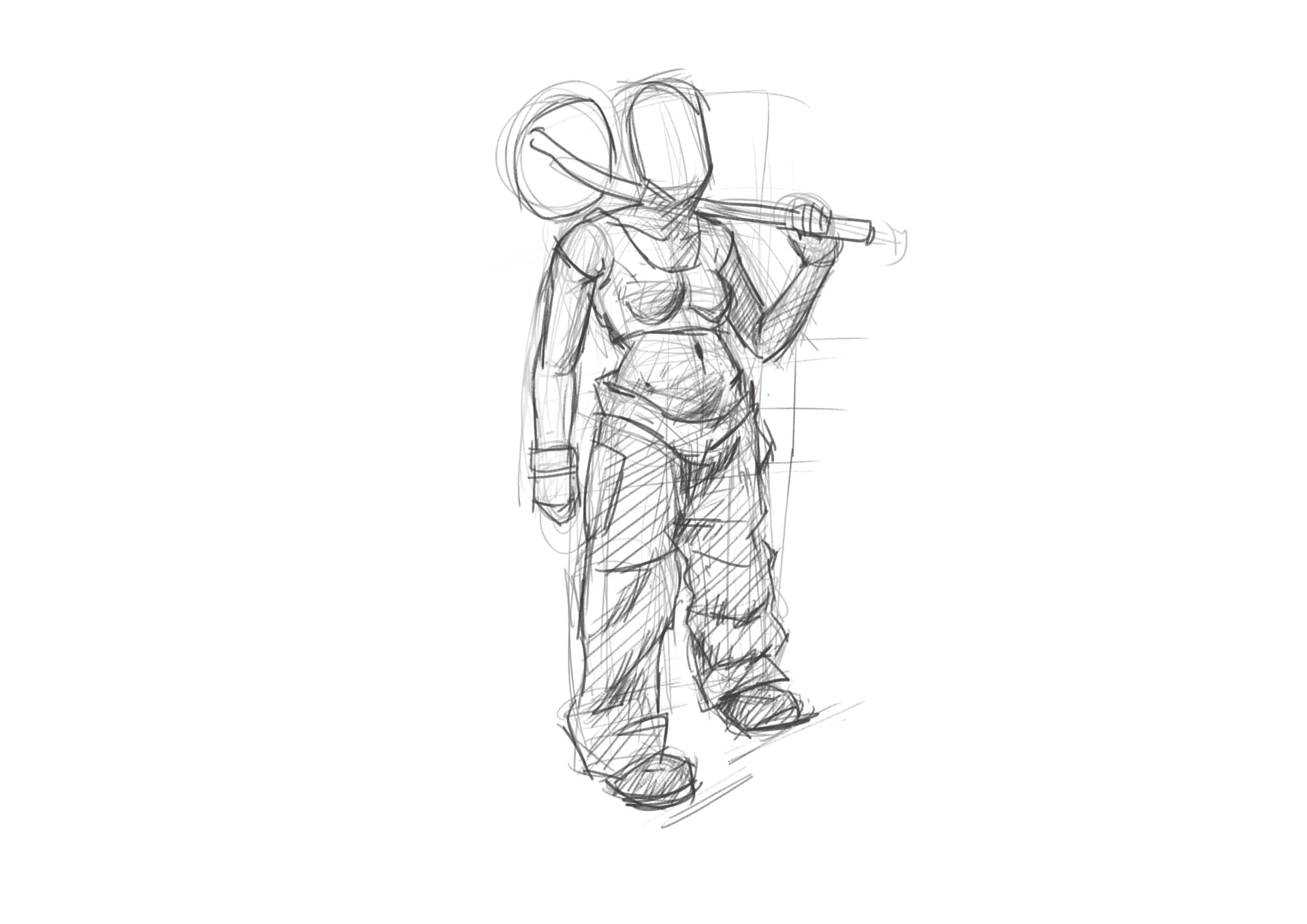 Figure Sketches again - sketchbook - Krita Artists