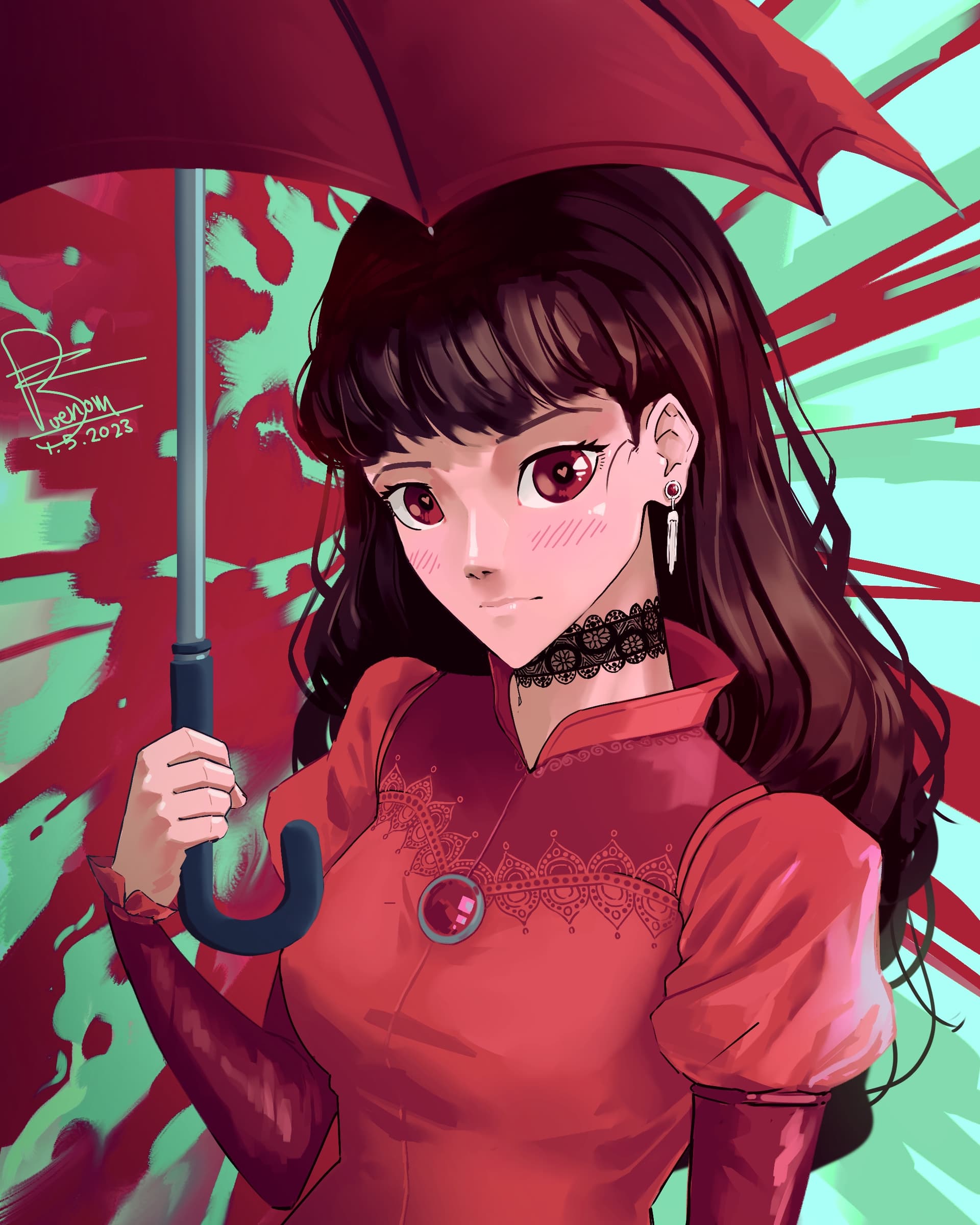 Finished artwork of one of my OCs, Ruby - Finished Artworks - Krita Artists