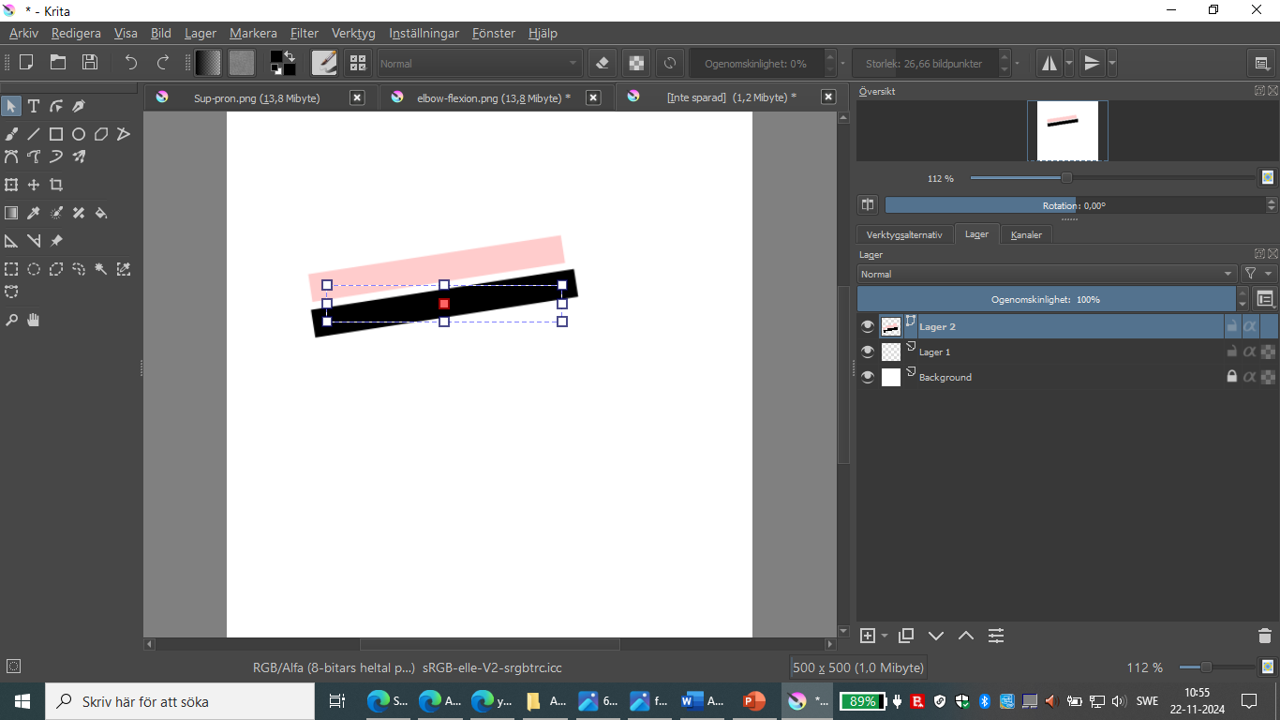 How to change the selected item with the shape selection tool ...