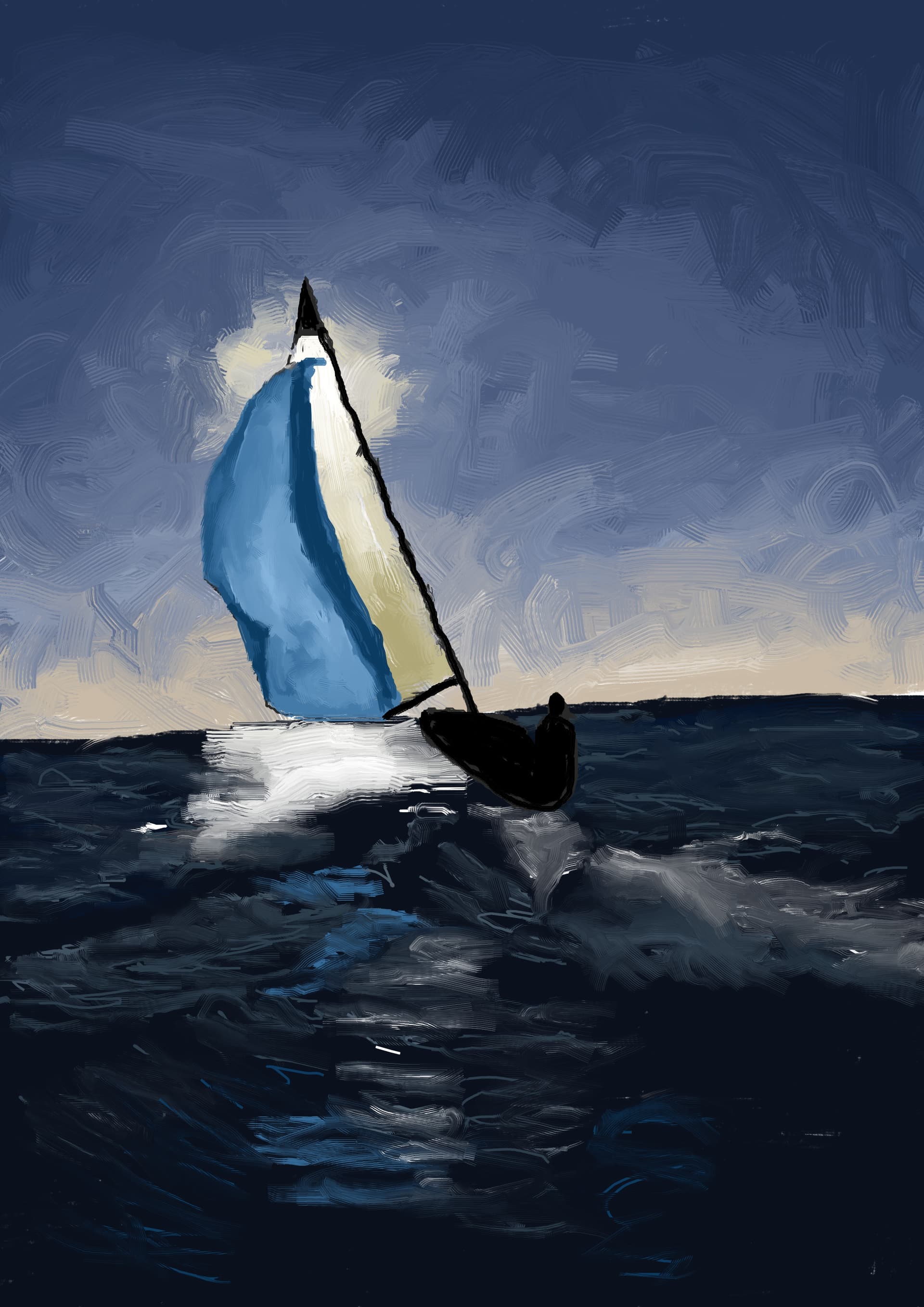 Sunset Sail - Finished Artworks - Krita Artists