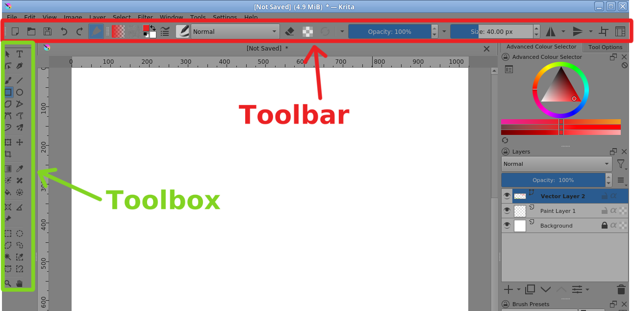 How To Make The Toolbar Appear On The Left Side Of Krita General ions Krita Artists