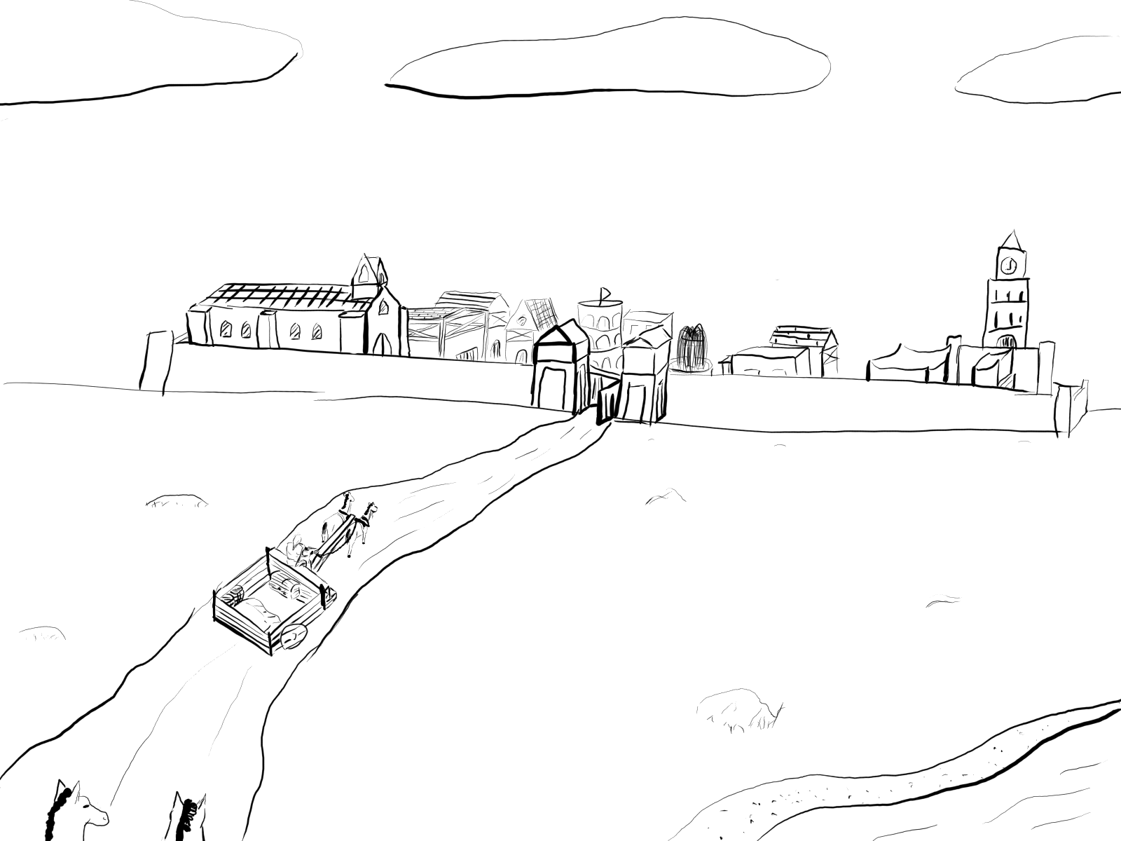PBP Act II: Scene 1 - Military Town - Finished Artworks - Krita Artists