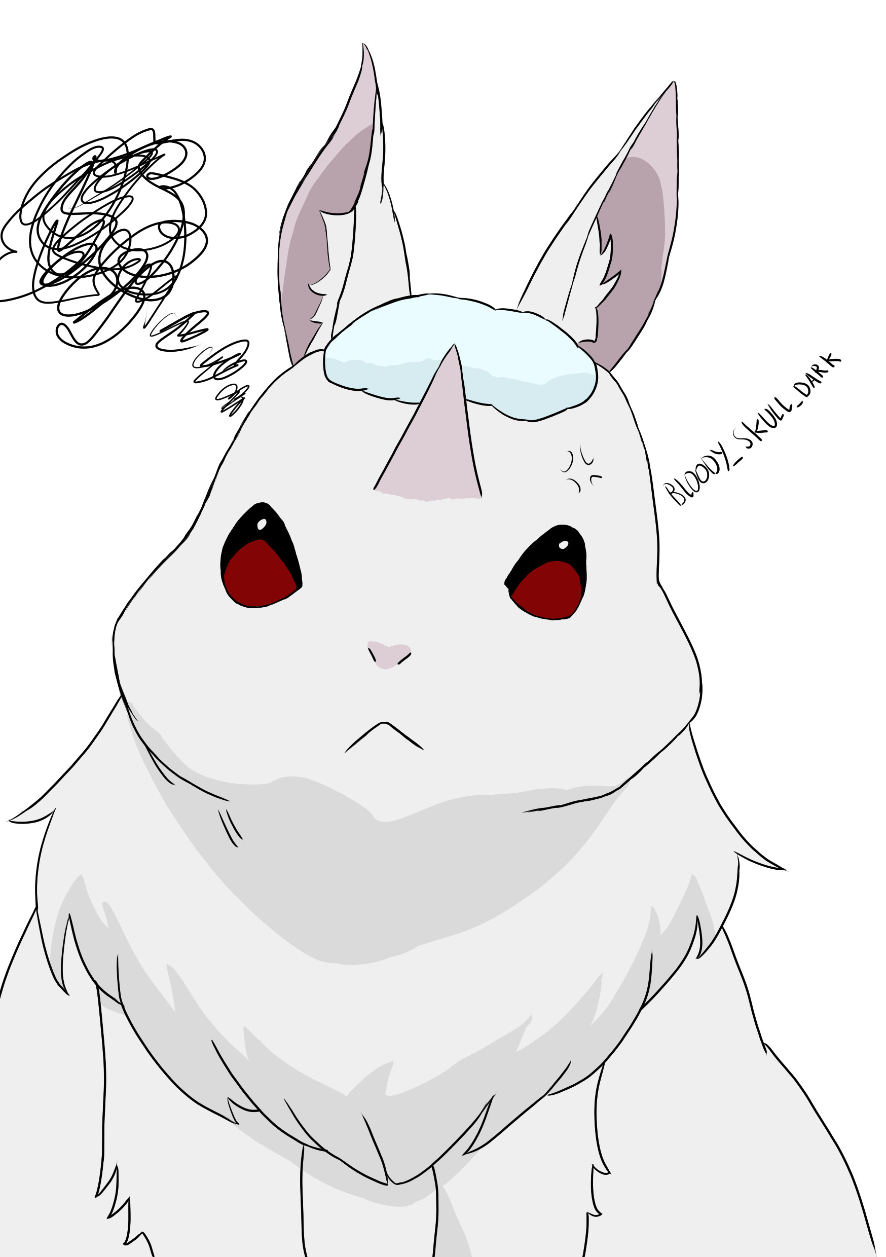 Cute rabbit from Re:Zero (Color) - Finished Artworks - Krita Artists