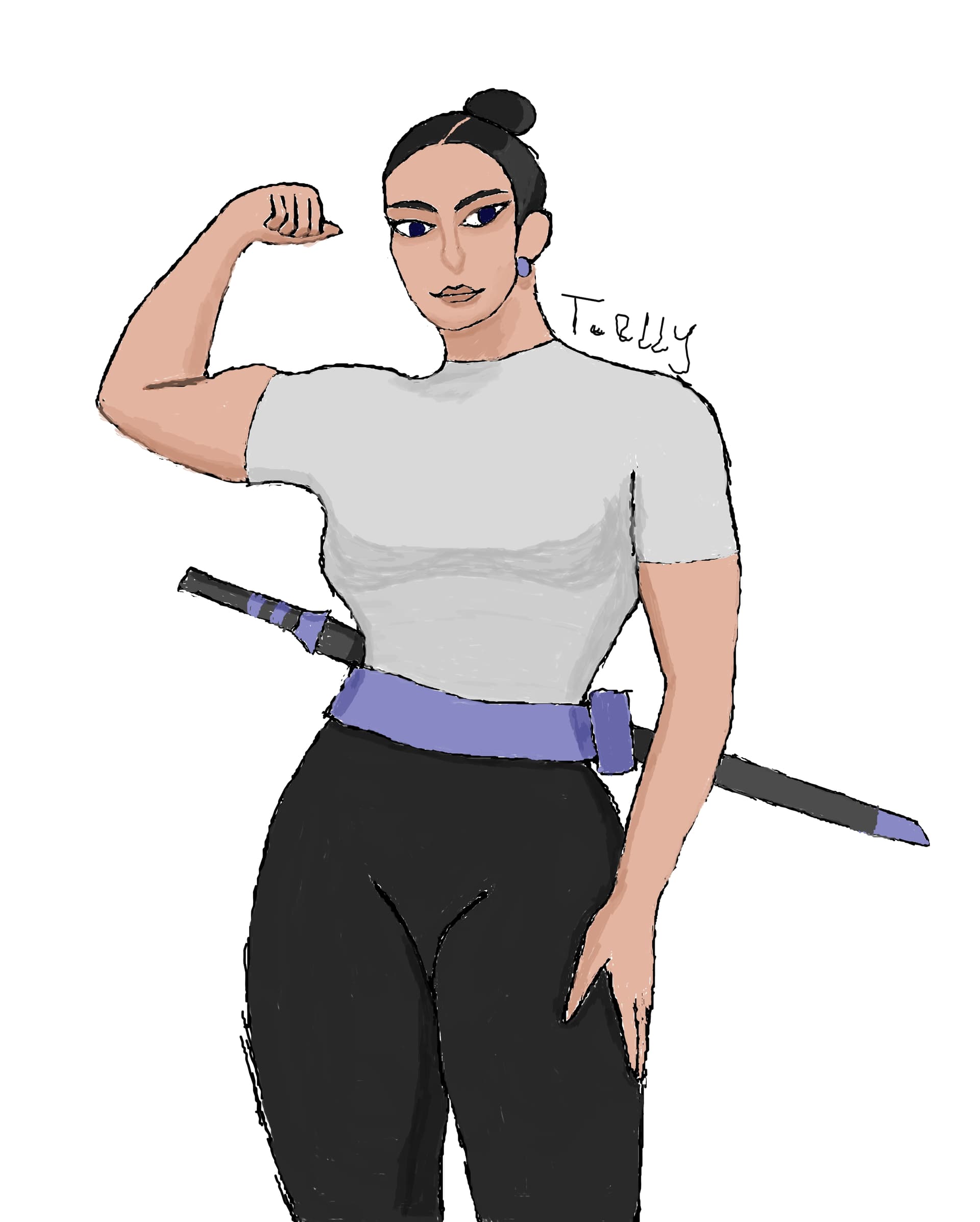 Sword lady - Finished Artworks - Krita Artists