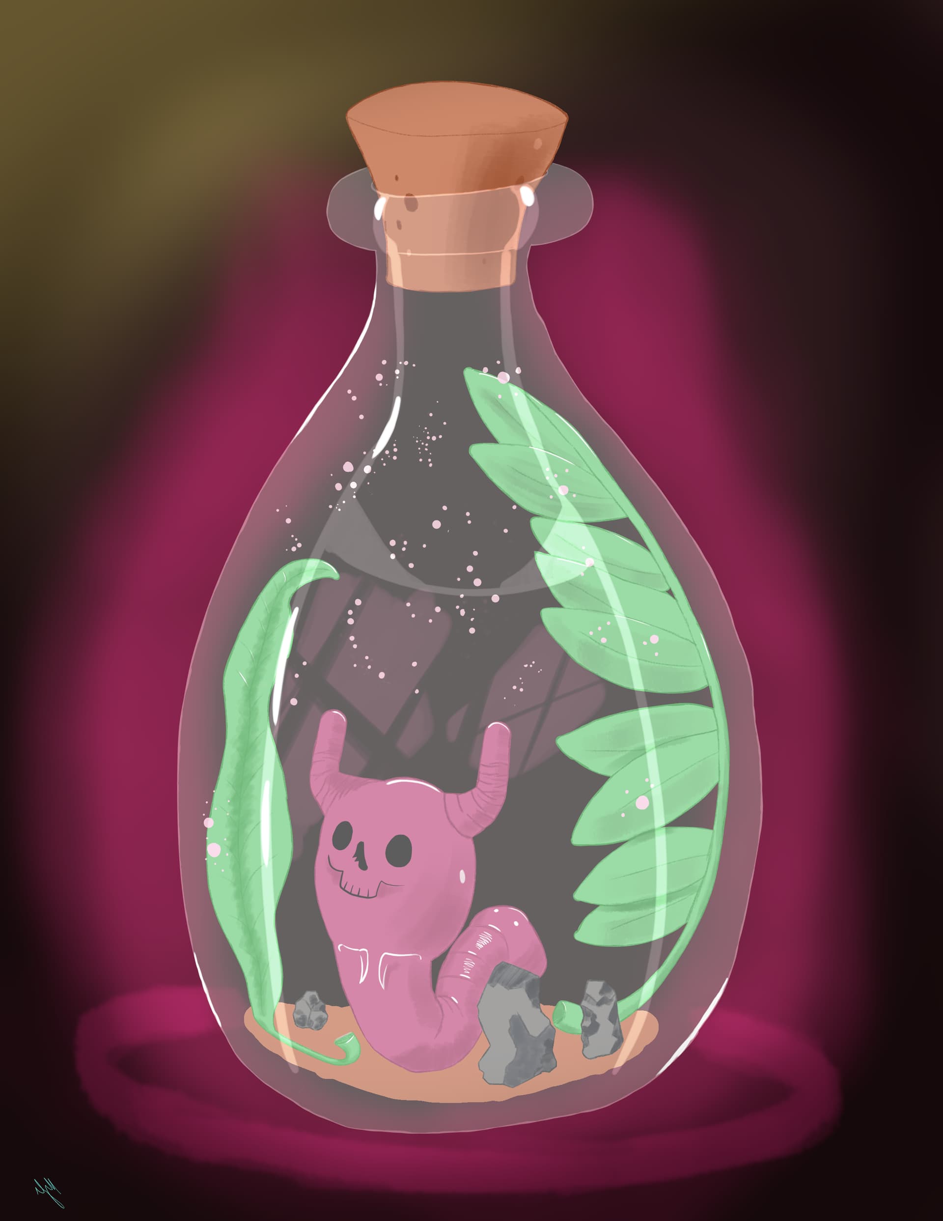 Creature in a bottle - Finished Artworks - Krita Artists