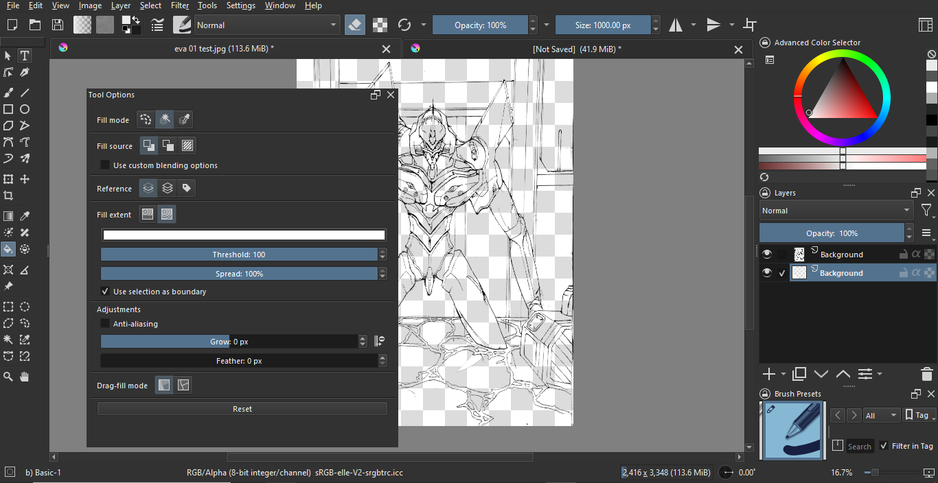 Layer Filling Problem - General Questions - Krita Artists