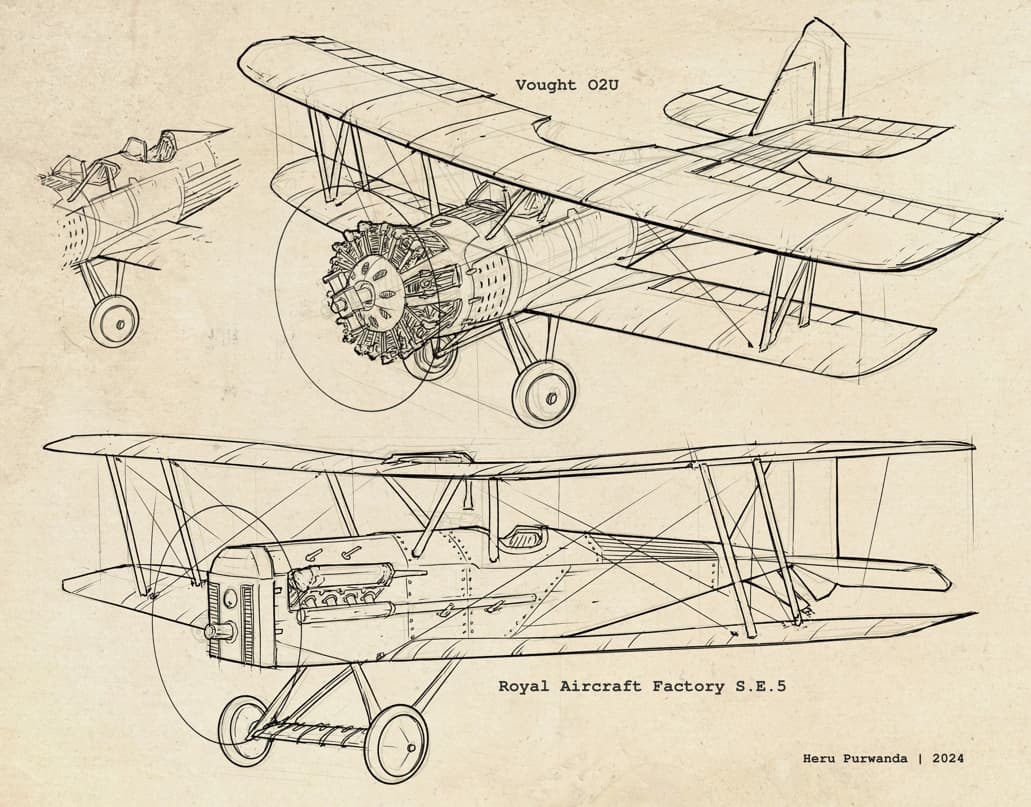 WW1 Steampunk Aircraft Concept - sketchbook - Krita Artists