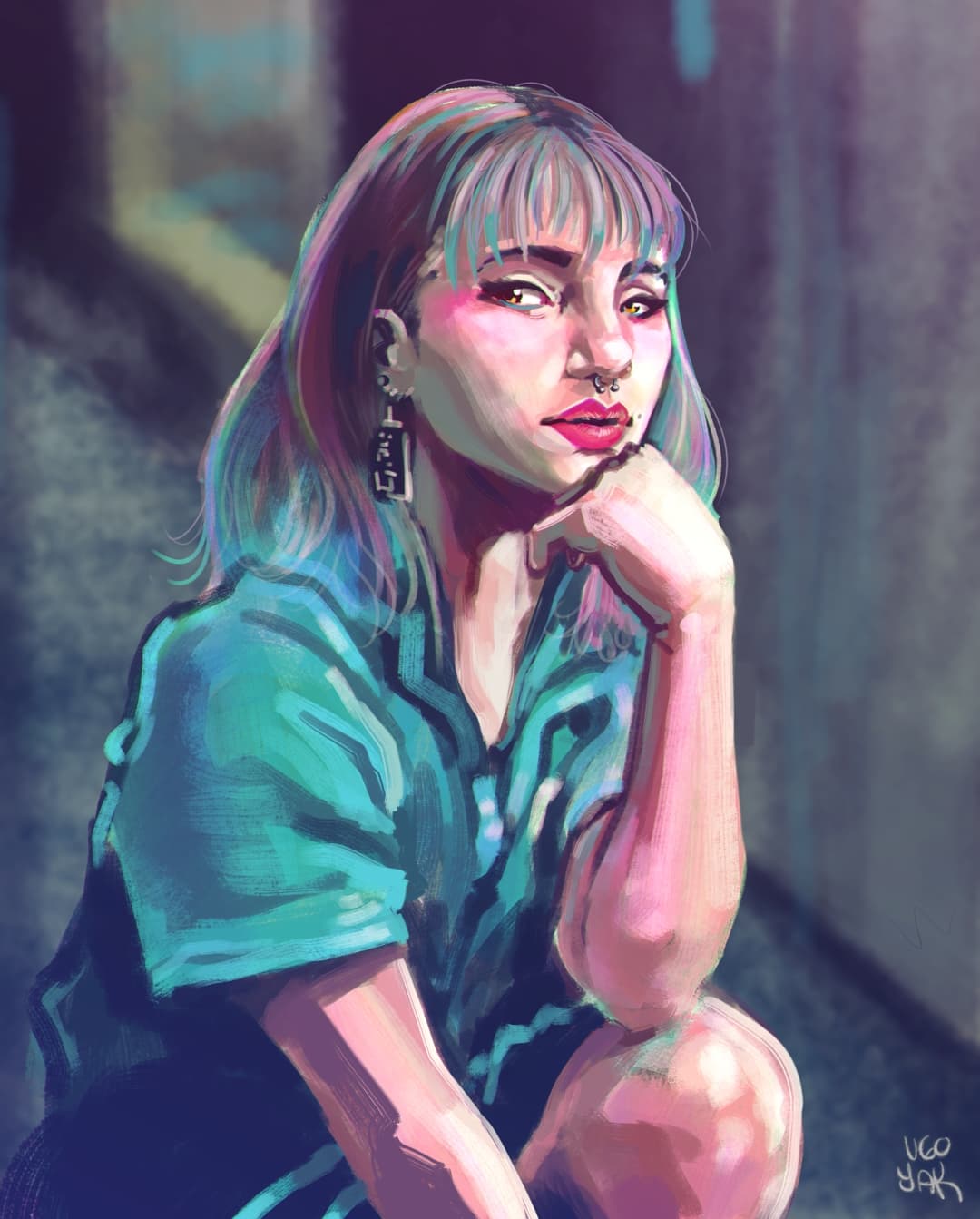 green-girl-from-reference-study-finished-artworks-krita-artists
