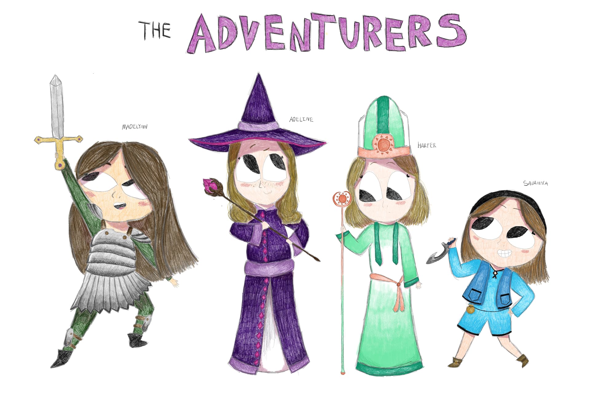 The Adventurers (Main Cast)! - Finished Artworks - Krita Artists
