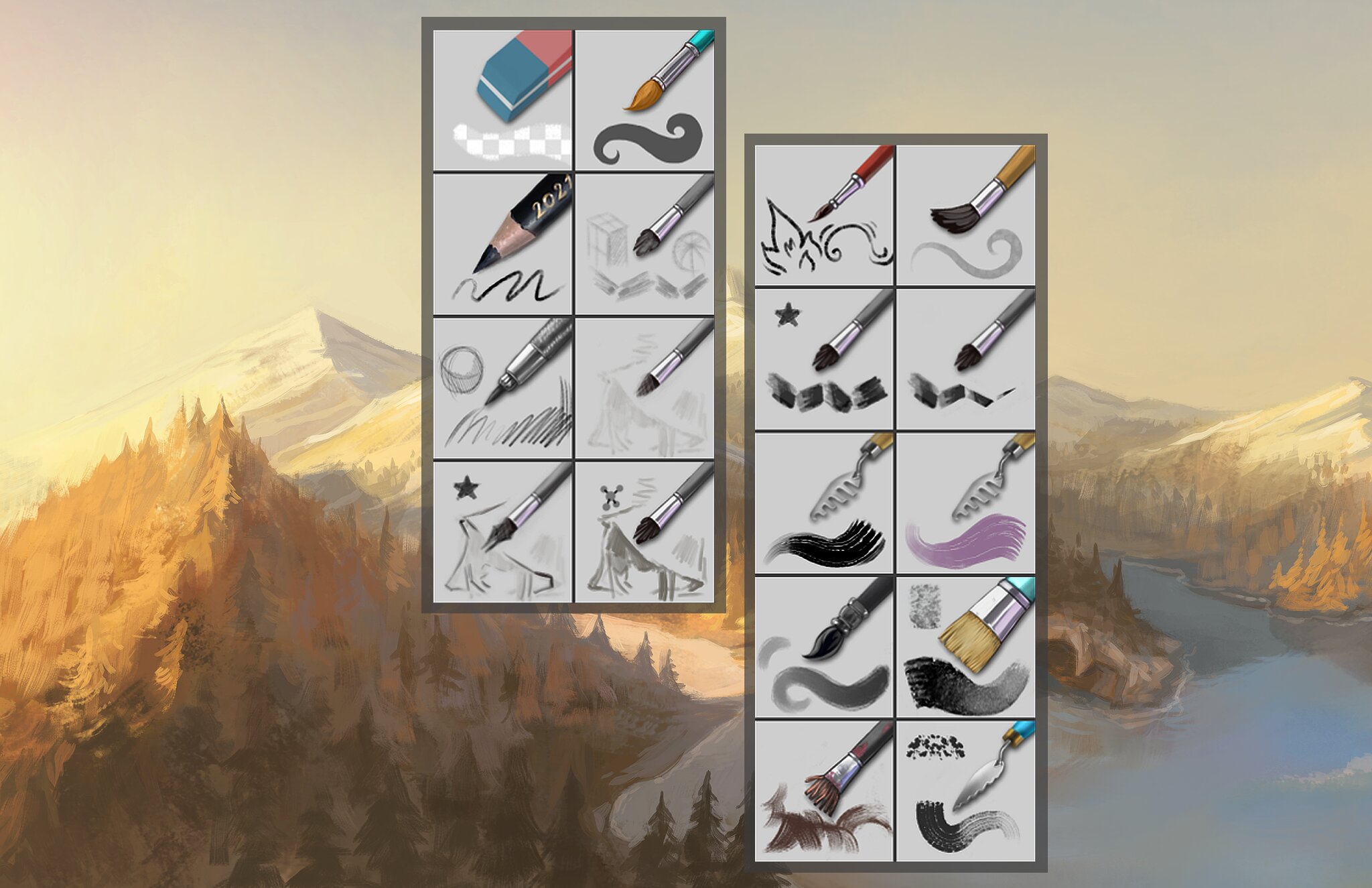  Brush Pack Deevad s 2021 Bundle Brushes And Bundles Krita Artists