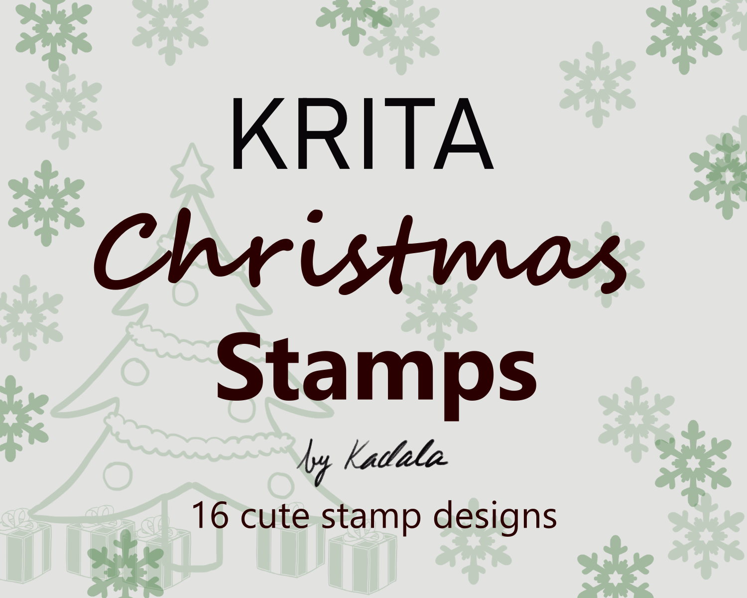 Christmas Stamp Collection 2025 - Brushes and Bundles - Krita Artists