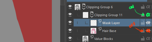 How to have a layer's alpha clipped to the alpha of a layer already ...