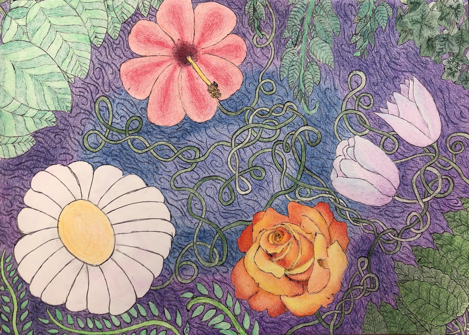 Nocturnal Flowers - Traditional - Krita Artists