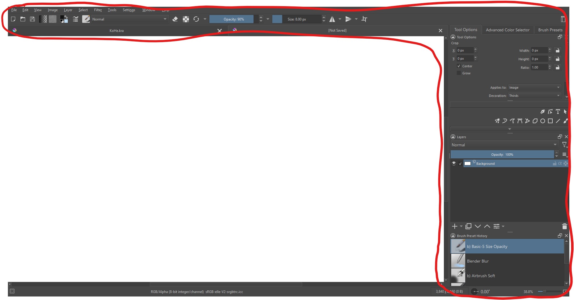 How to change size of text around the window? - Basics & Interface - Krita Artists