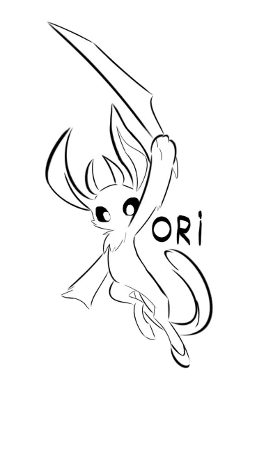 Ori Simple line art - sketchbook - Krita Artists