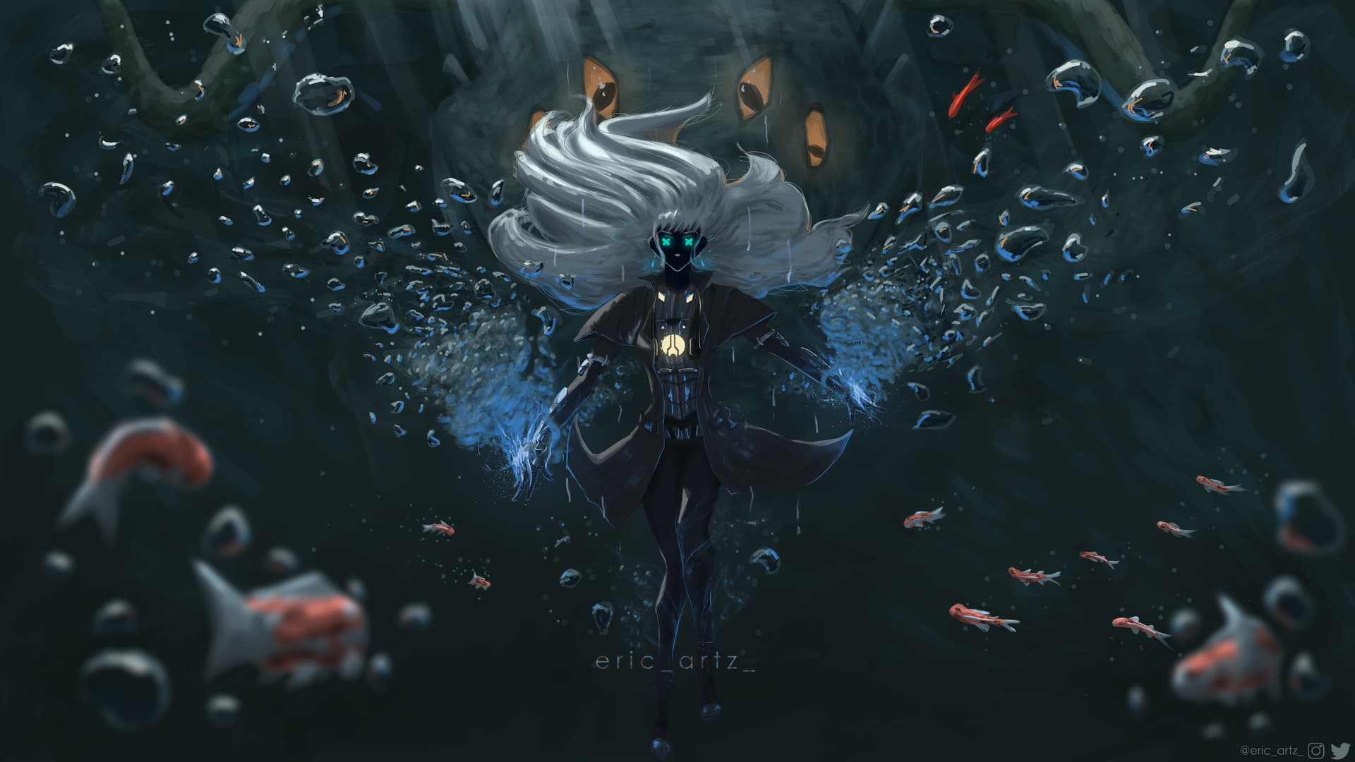 Manifesting fire underwater - Finished Artworks - Krita Artists