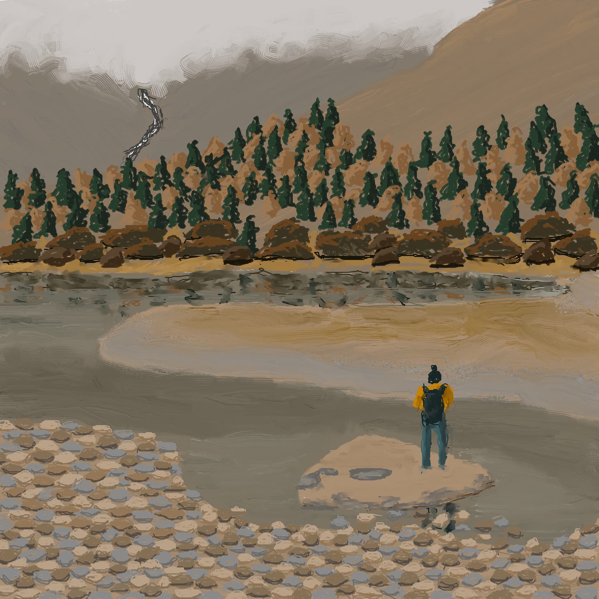 Pondering the Journey - Finished Artworks - Krita Artists