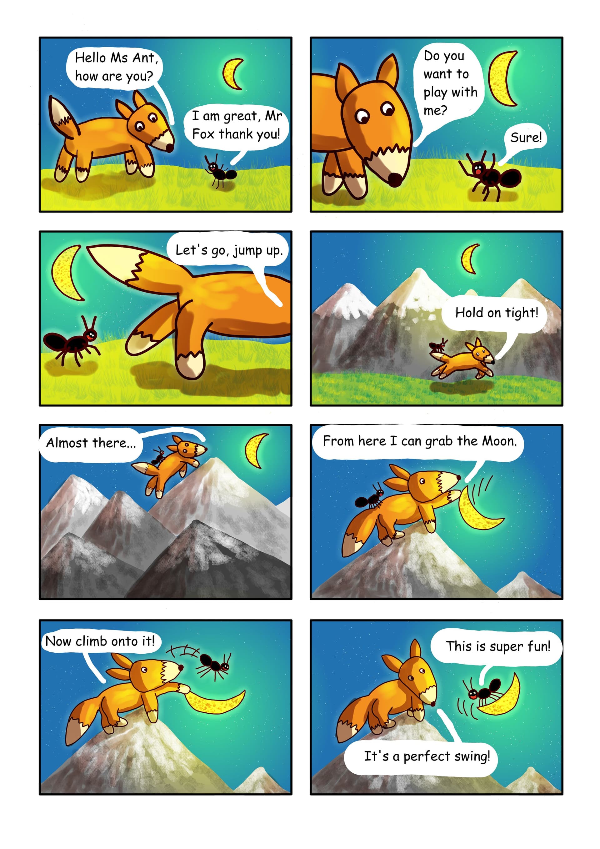 Children Comic Strip Finished Artworks Krita Artists