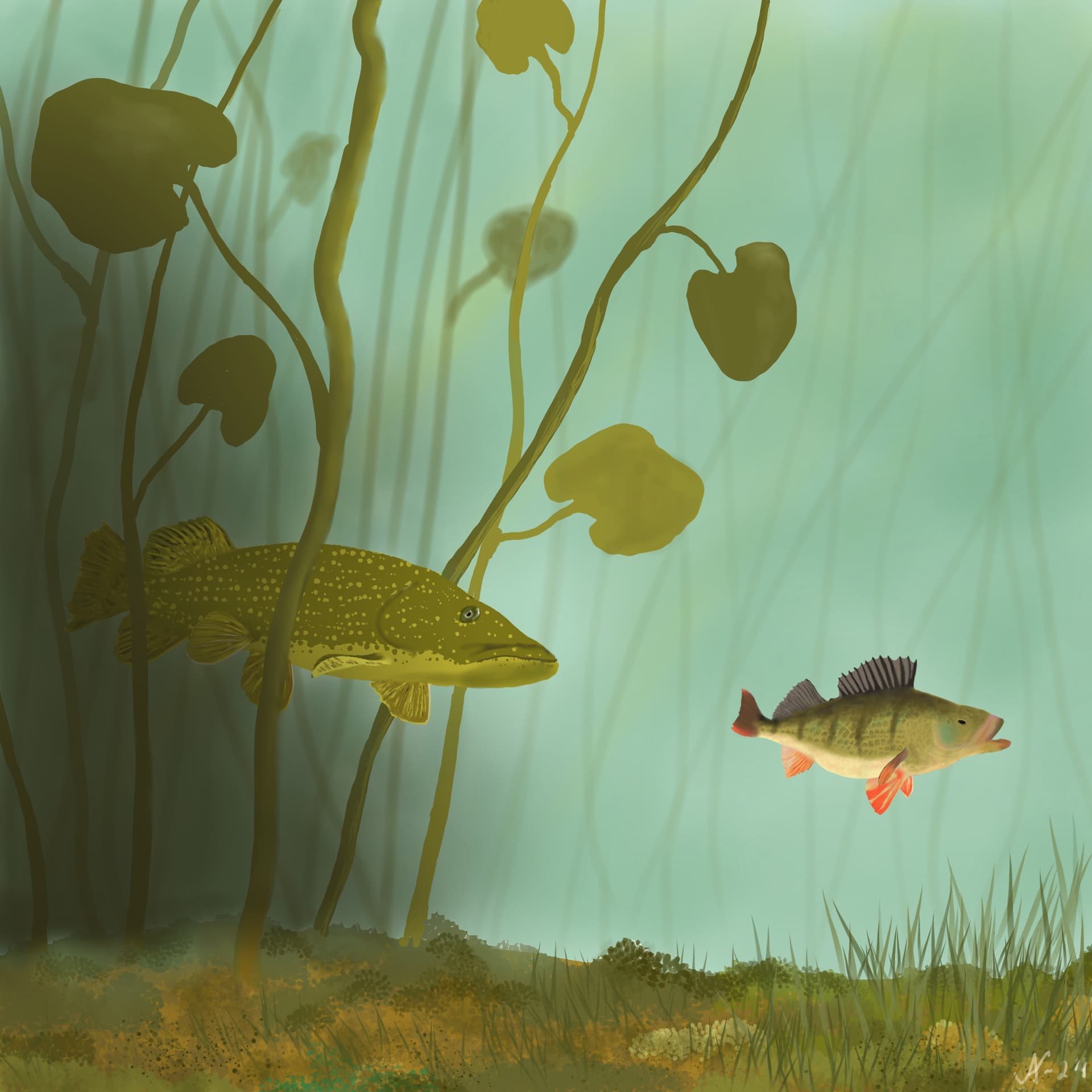 Stalker pike - Finished Artworks - Krita Artists
