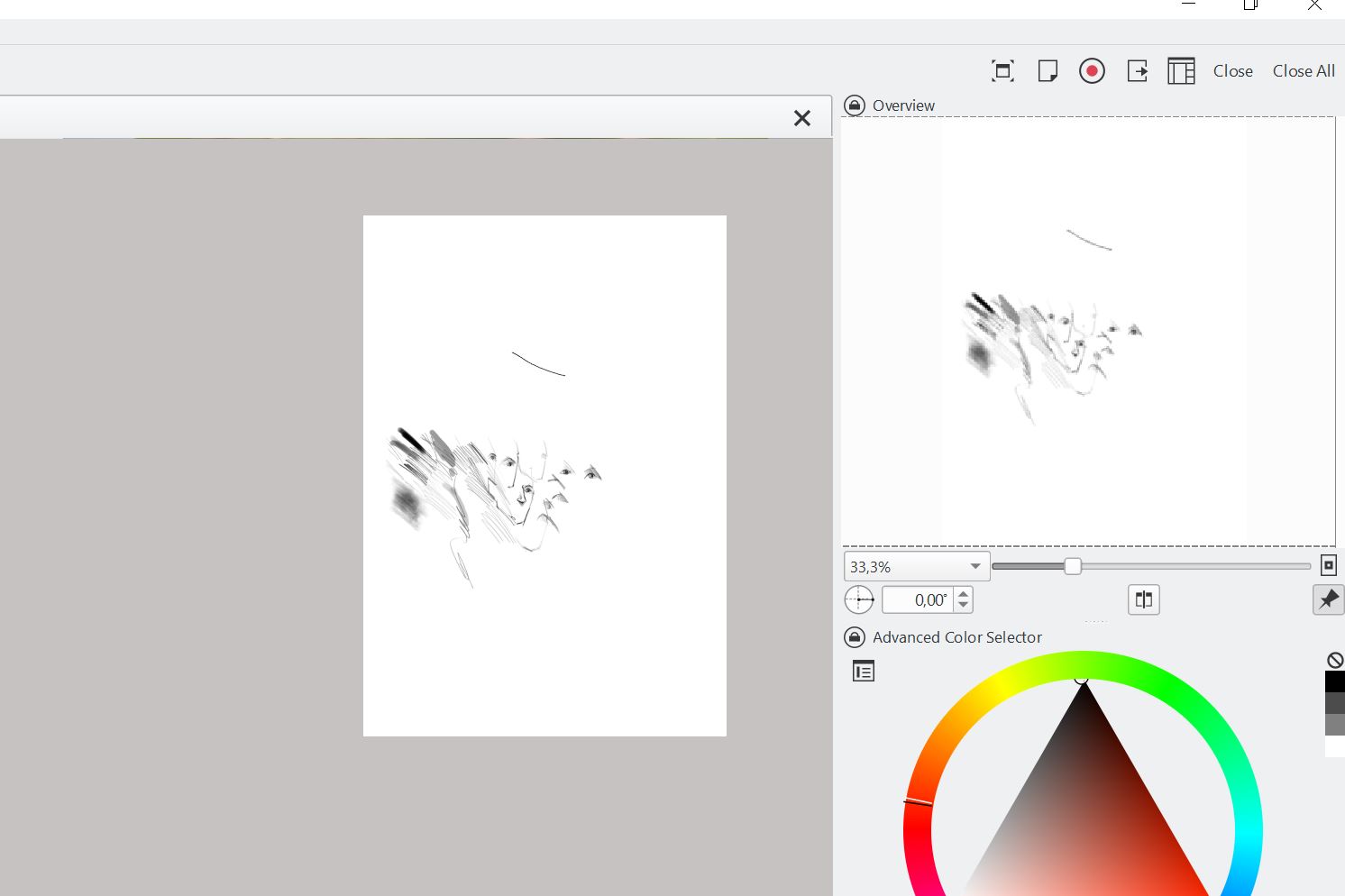 Overview not showing much difference between page and background color ...